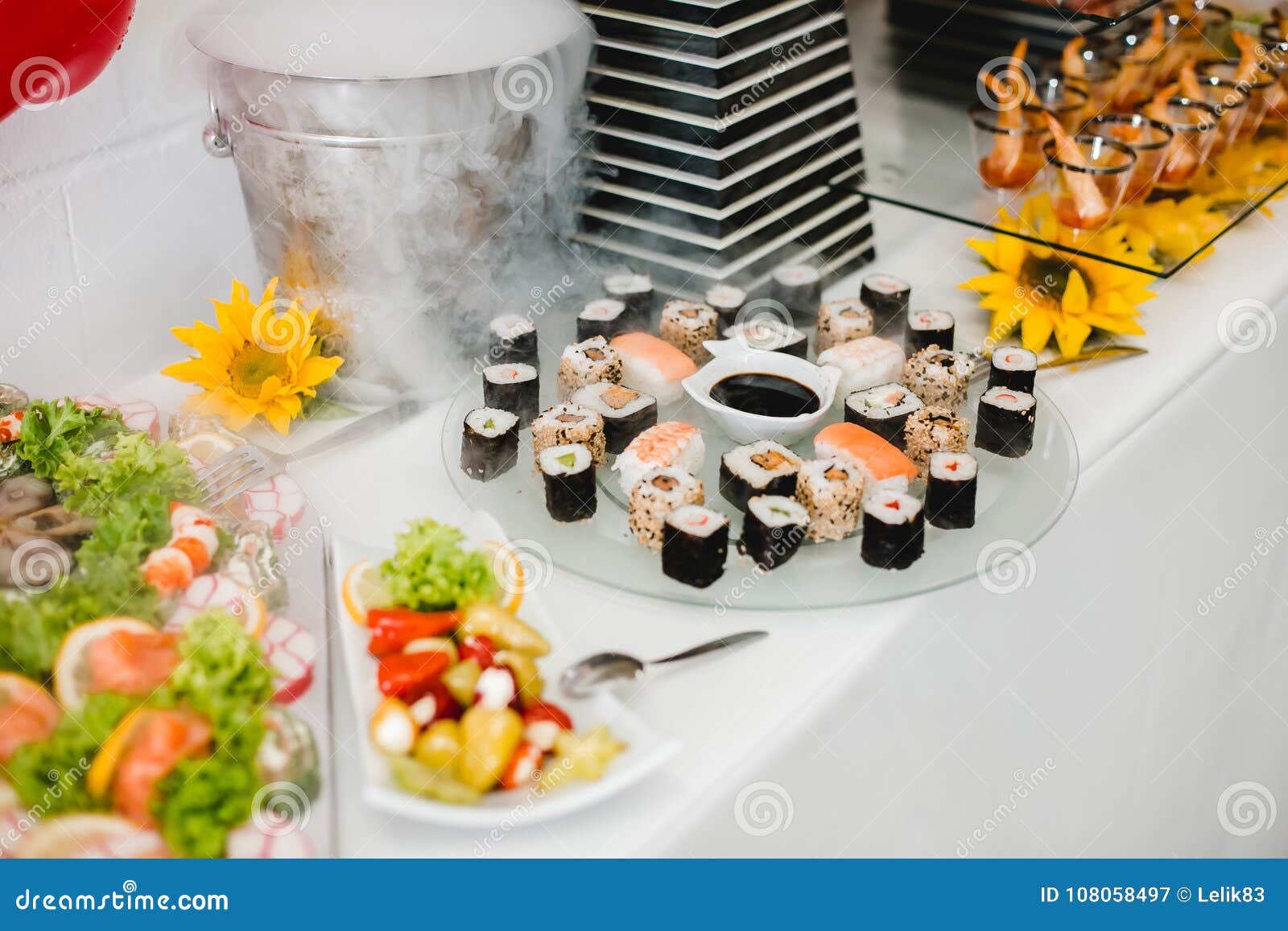 Catering Wedding Buffet Events Stock Image - Image of salad, appetizer ...