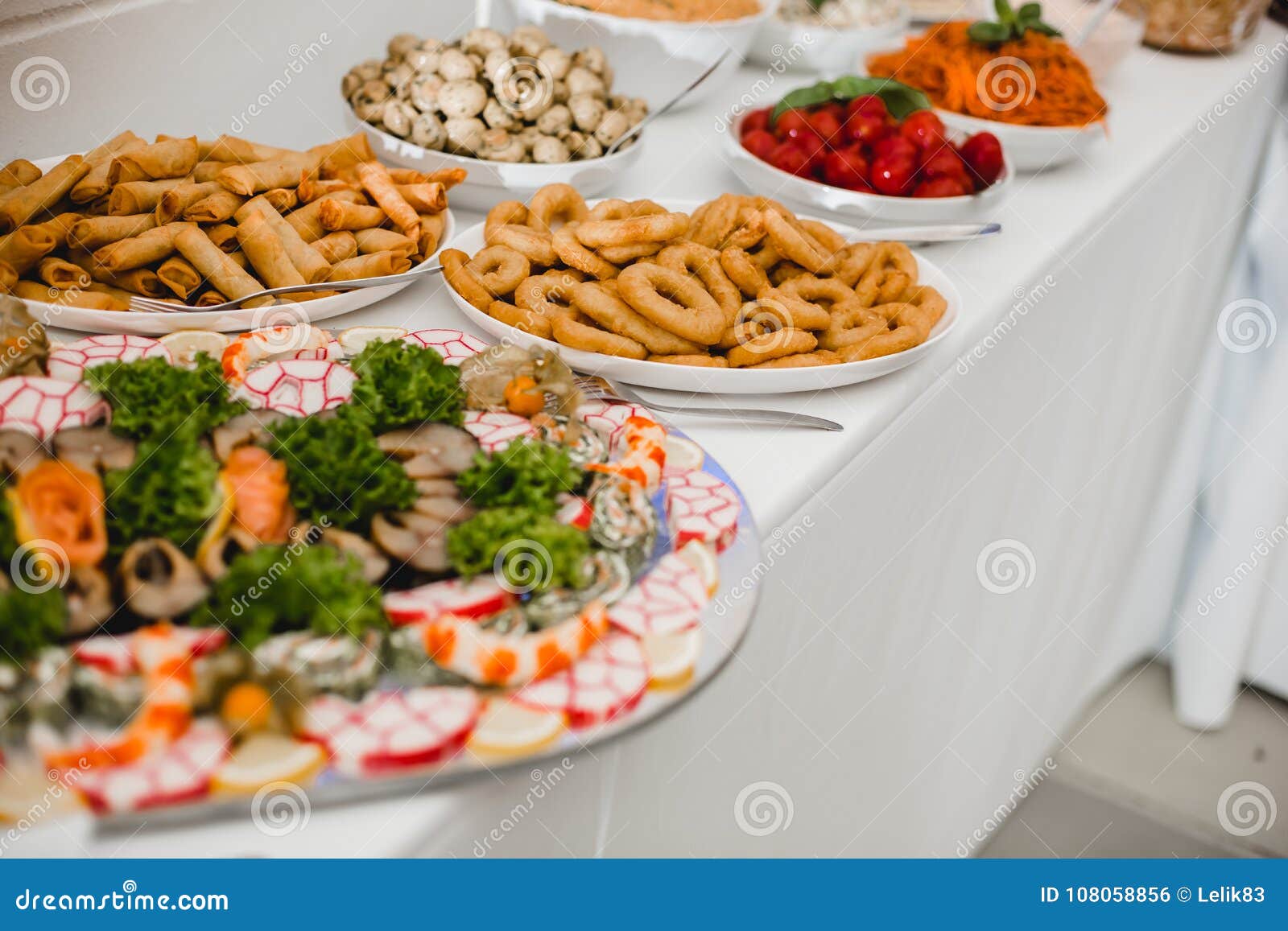 Catering Wedding Buffet Events Stock Photo - Image of plate, dinner ...