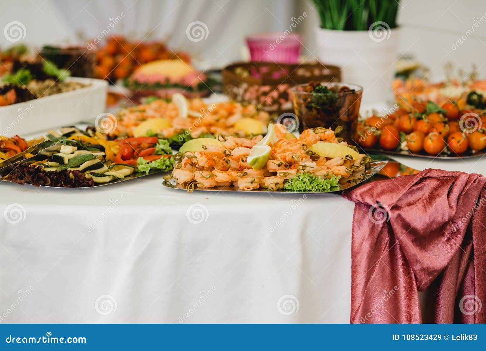 Catering Wedding Buffet Events Stock Image - Image of event, reception ...