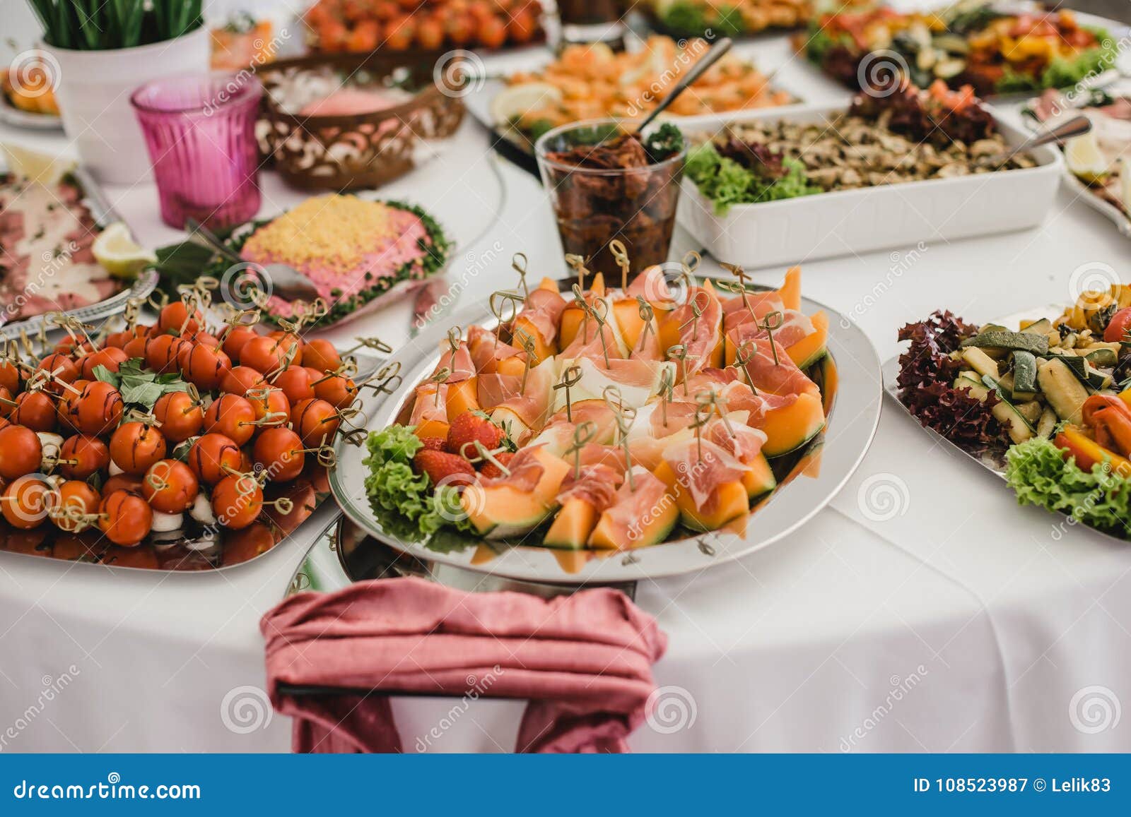 Catering Wedding Buffet Events Stock Image - Image of event, banquet ...