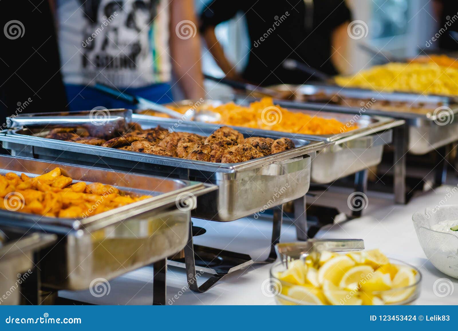 Catering Wedding Buffet Events Stock Photo - Image of plate, reception ...