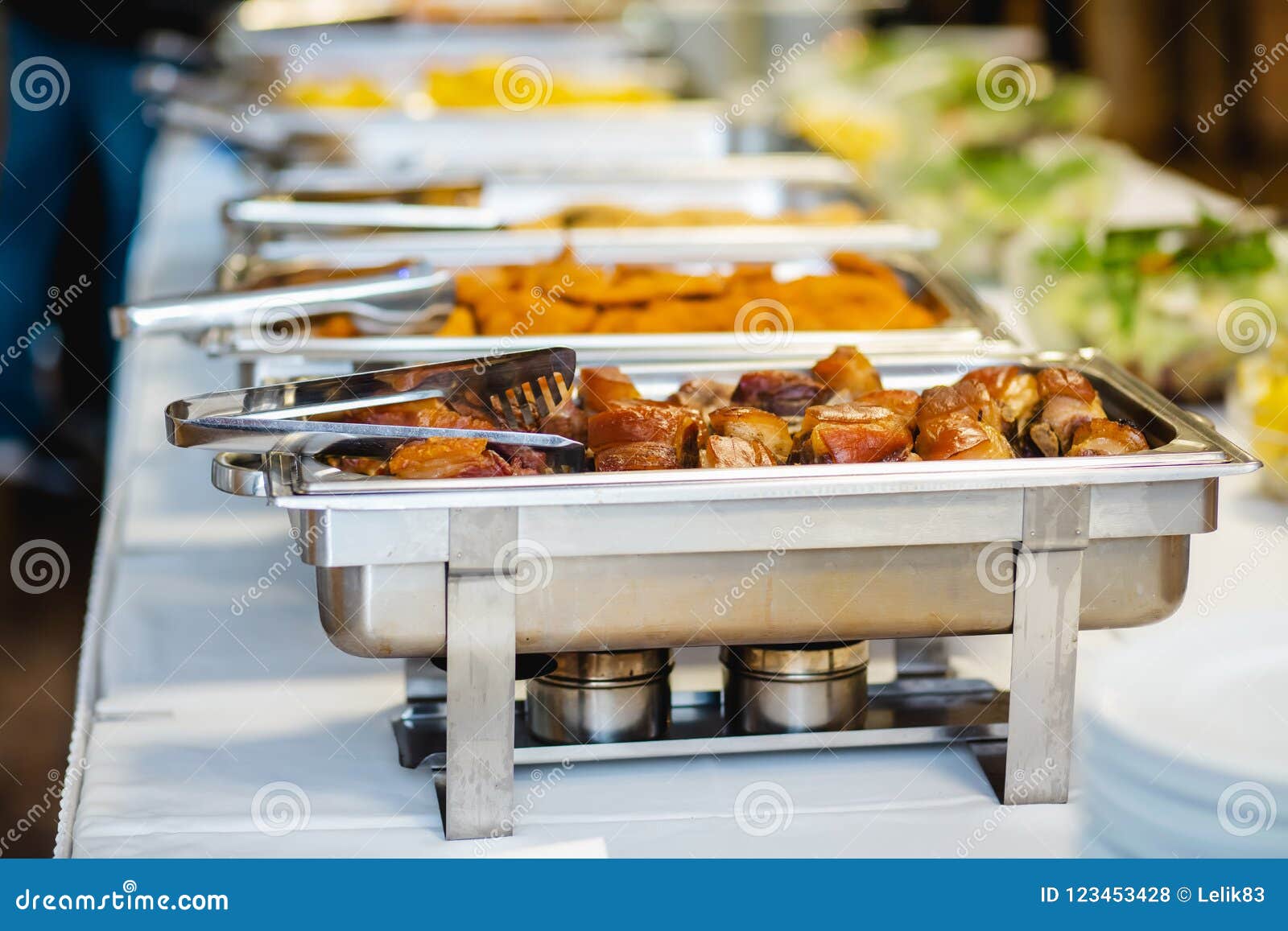 Catering Wedding Buffet Events Stock Photo - Image of luxury, meal ...
