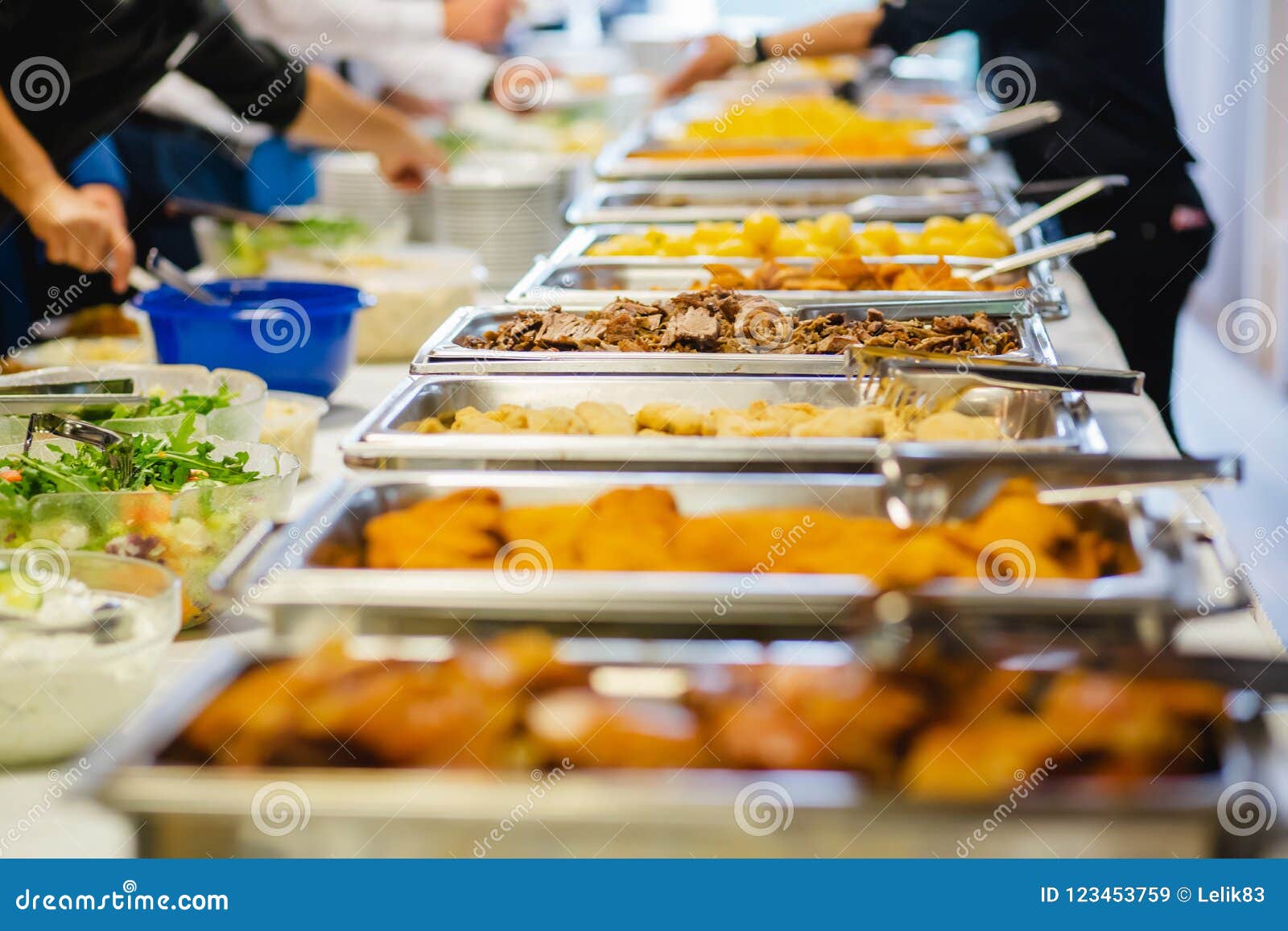 Catering Wedding Buffet Events Stock Image - Image of event, meal ...