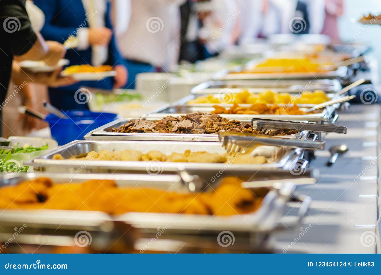 Catering Wedding Buffet Events Stock Photo - Image of reception ...