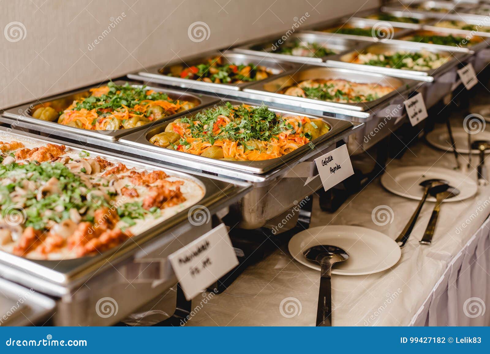Catering Wedding Buffet Events Stock Photo - Image of hotel ...