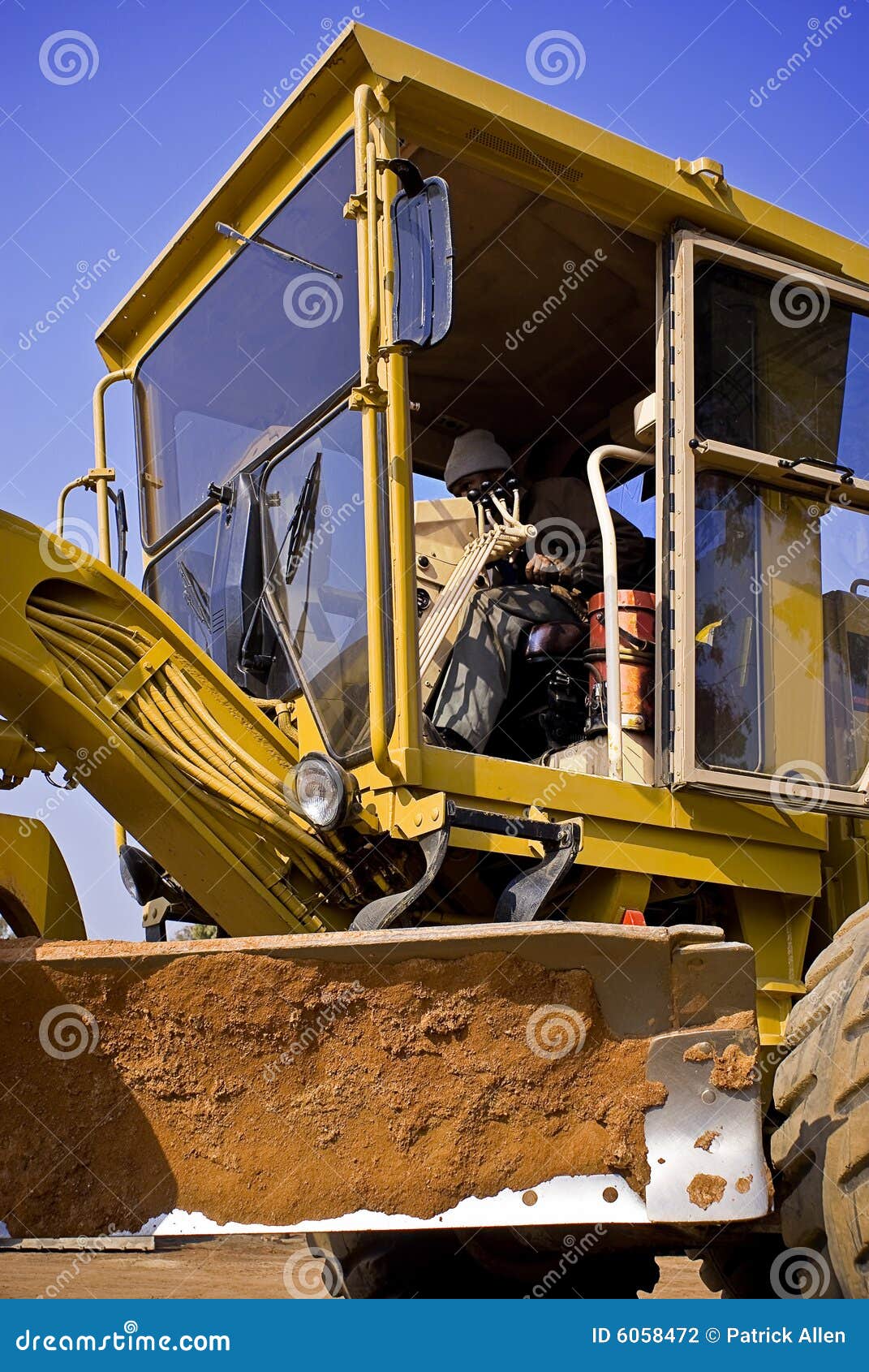 Caterpillar 140H - Grader Driver Stock Photo - Image of earth ...