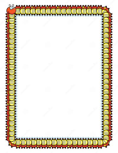 Caterpillar Border stock vector. Illustration of border - 16400571
