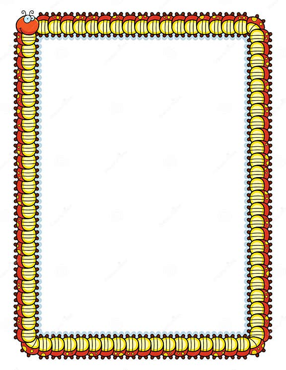 Caterpillar Border stock vector. Illustration of border - 16400571