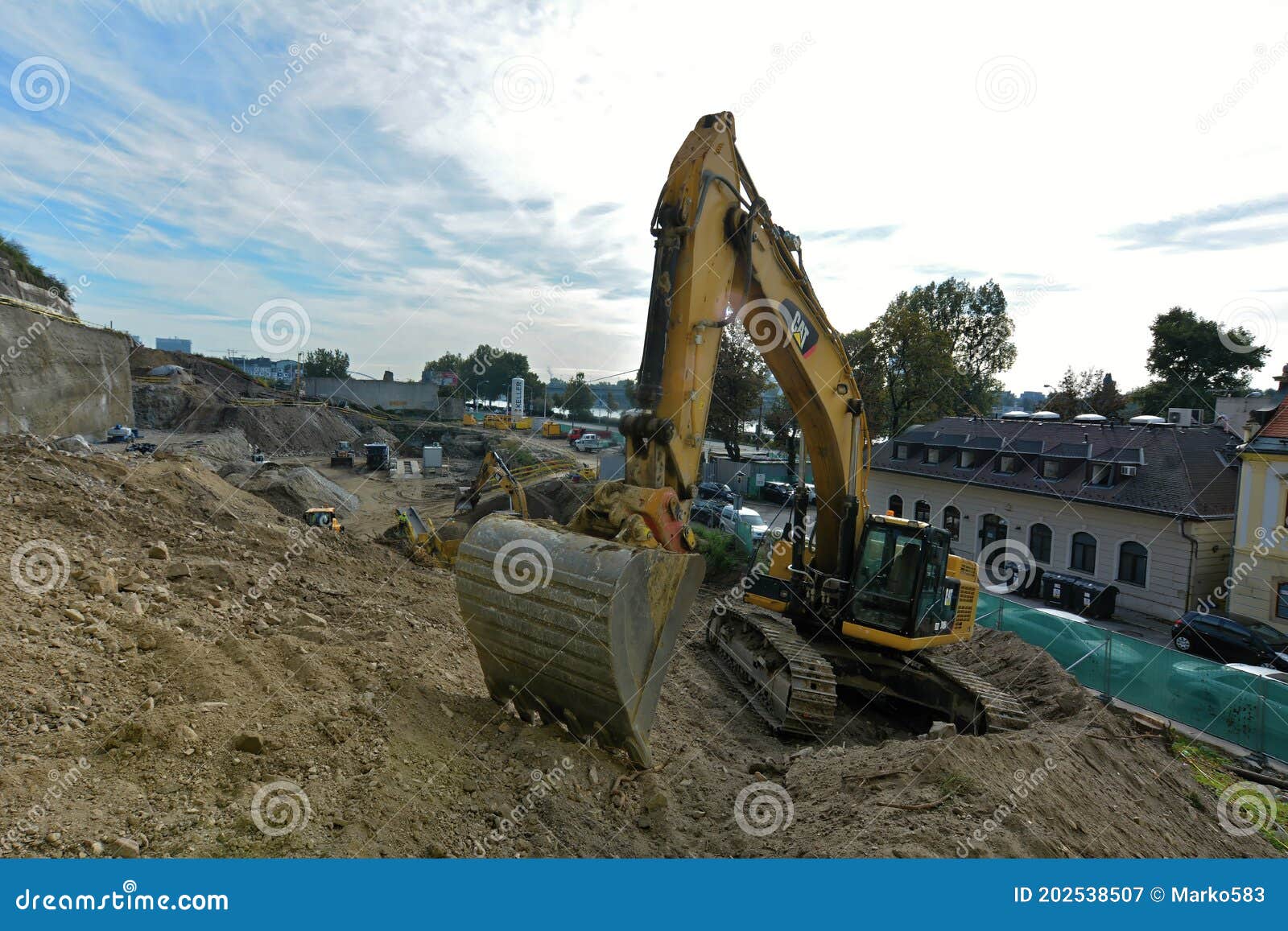 Caterpillar CAT 349D2 Excavator Editorial Photography - Image of ...