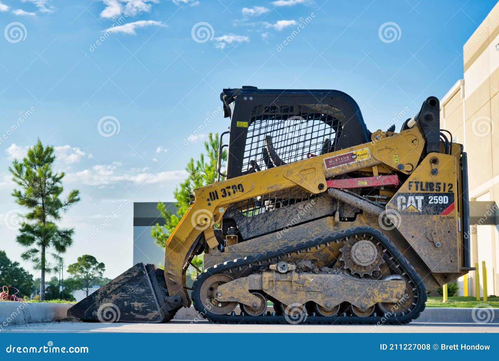 Caterpillar 259D Compact Track Loader. Editorial Stock Photo - Image of ...