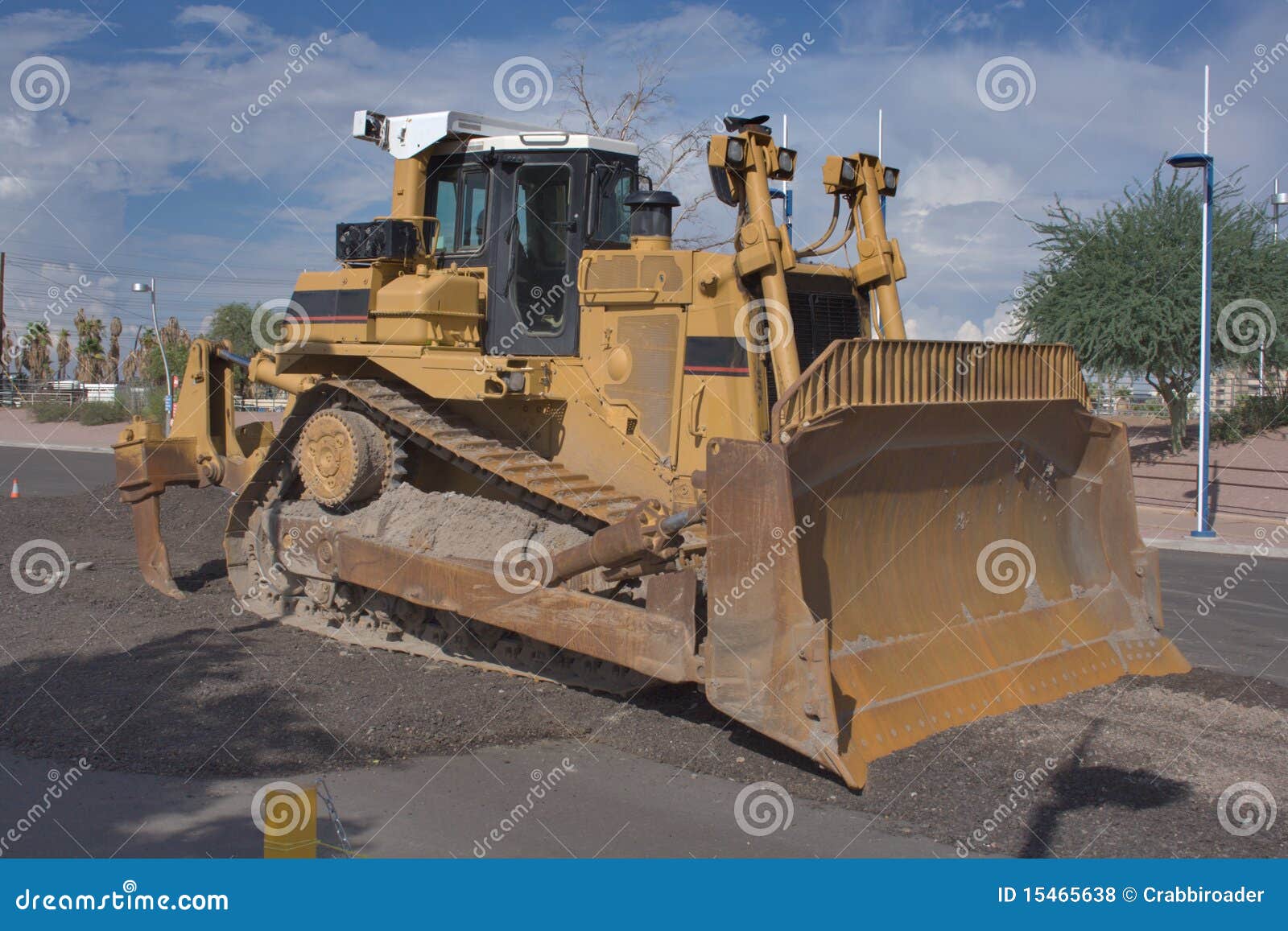 Caterpillar D9R Tractor stock photo. Image of grader - 15465638