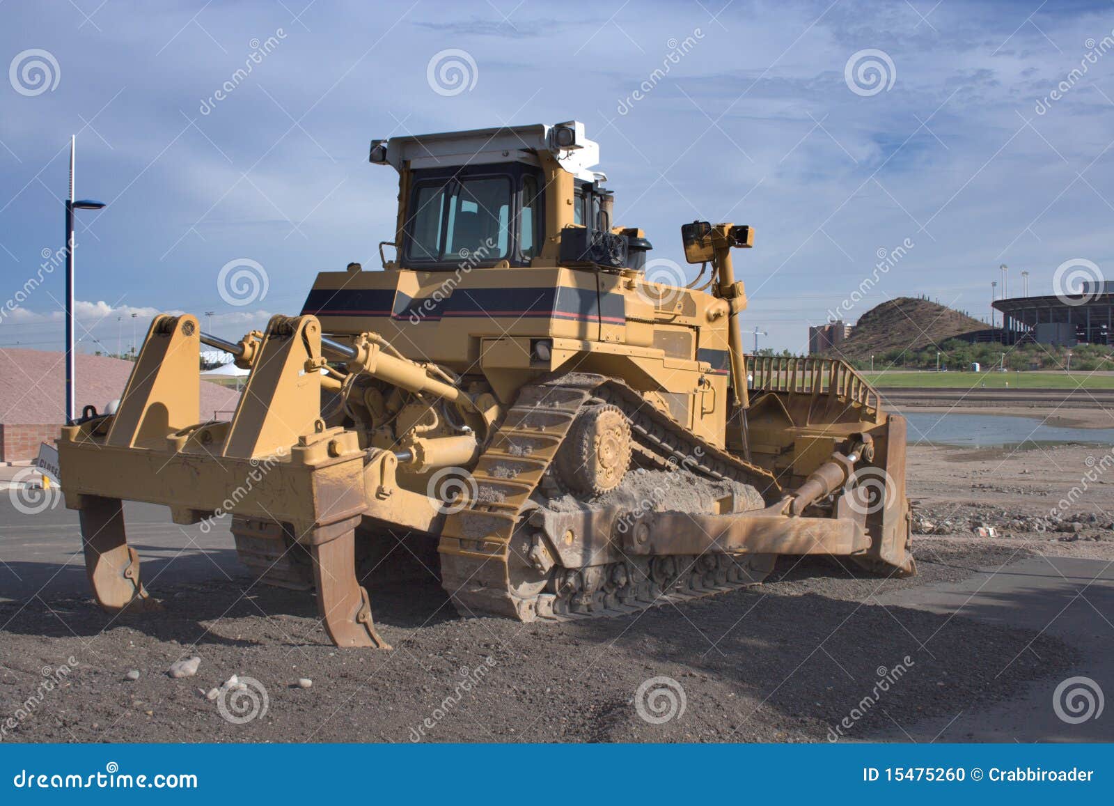 Caterpillar D9R Tractor Rear View Stock Photo - Image of caterpillar ...