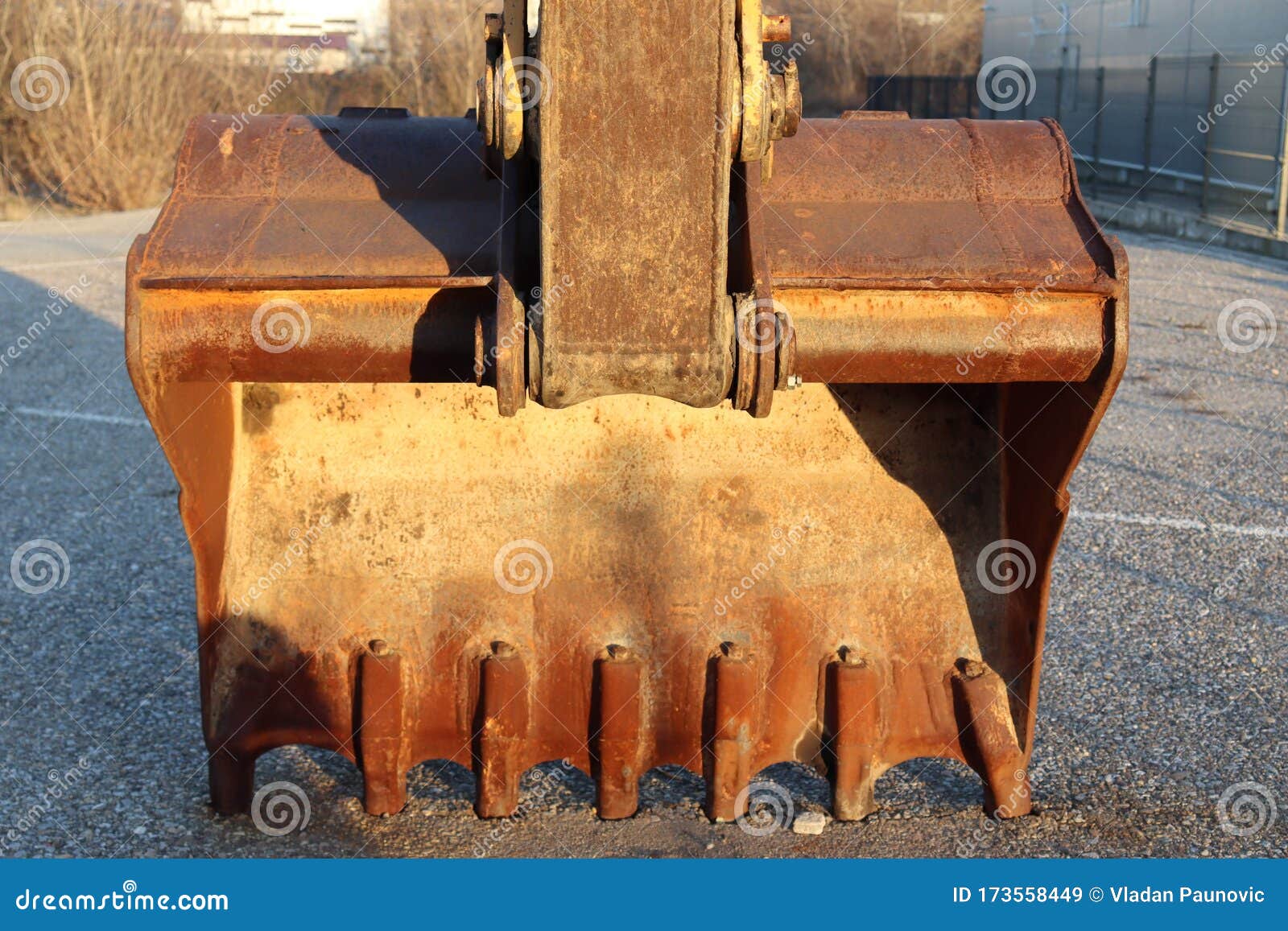 Caterpillar Digging Machine Just Fork Stock Image - Image of business ...