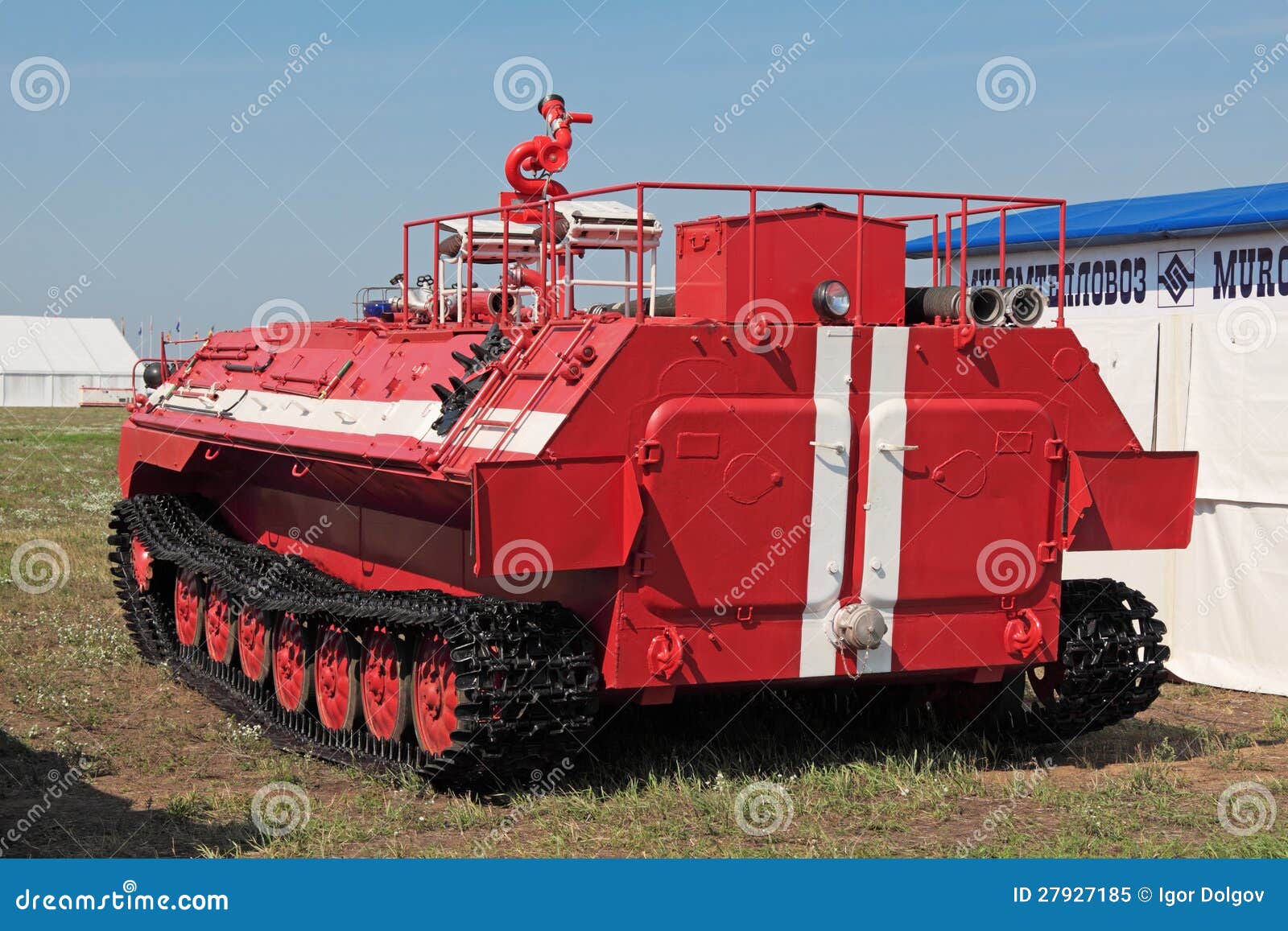 Fire Crawler Tractor For Extinguishing Tanks. Editorial Photo ...