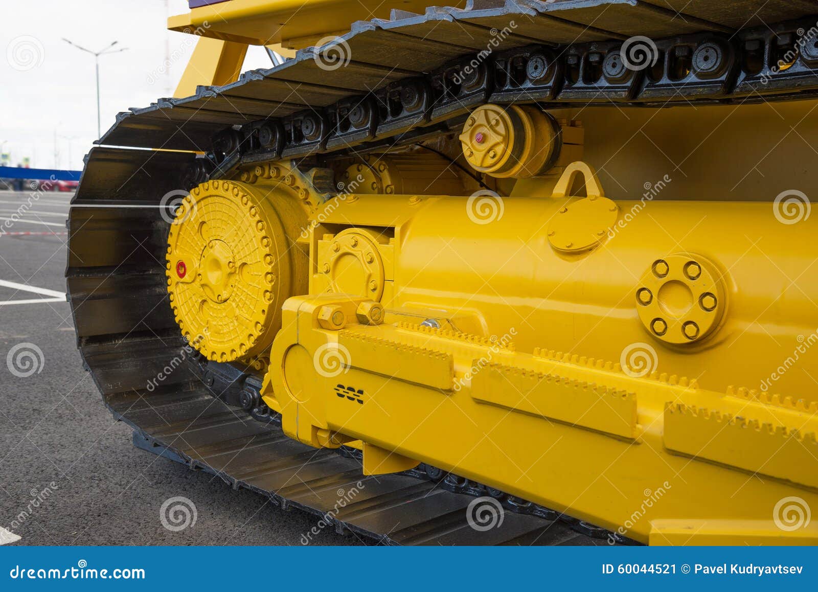 Caterpillar of a Large Machine. Stock Image - Image of development ...