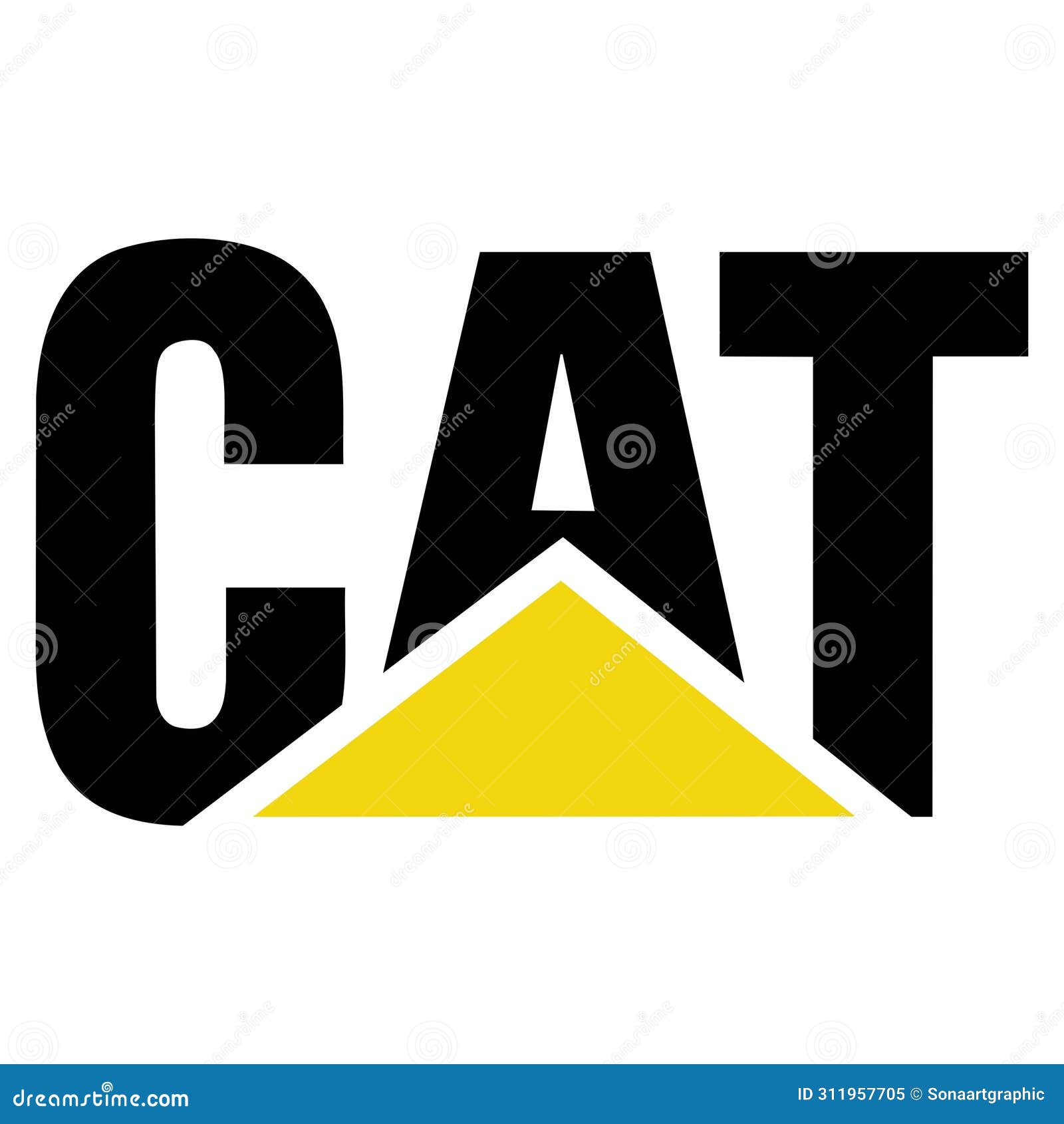 Caterpillar logo stock vector. Illustration of construction - 311957705