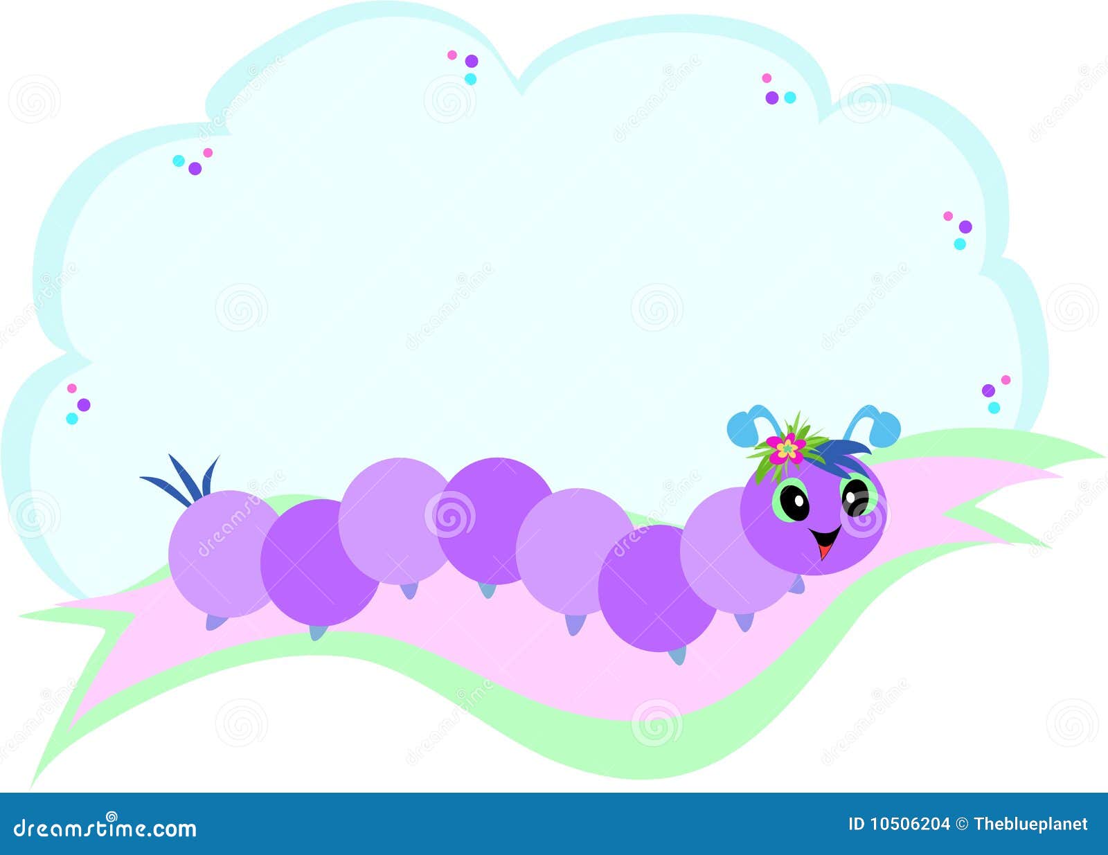 A Purple Caterpillar Cartoon Vector Illustration | CartoonDealer.com ...