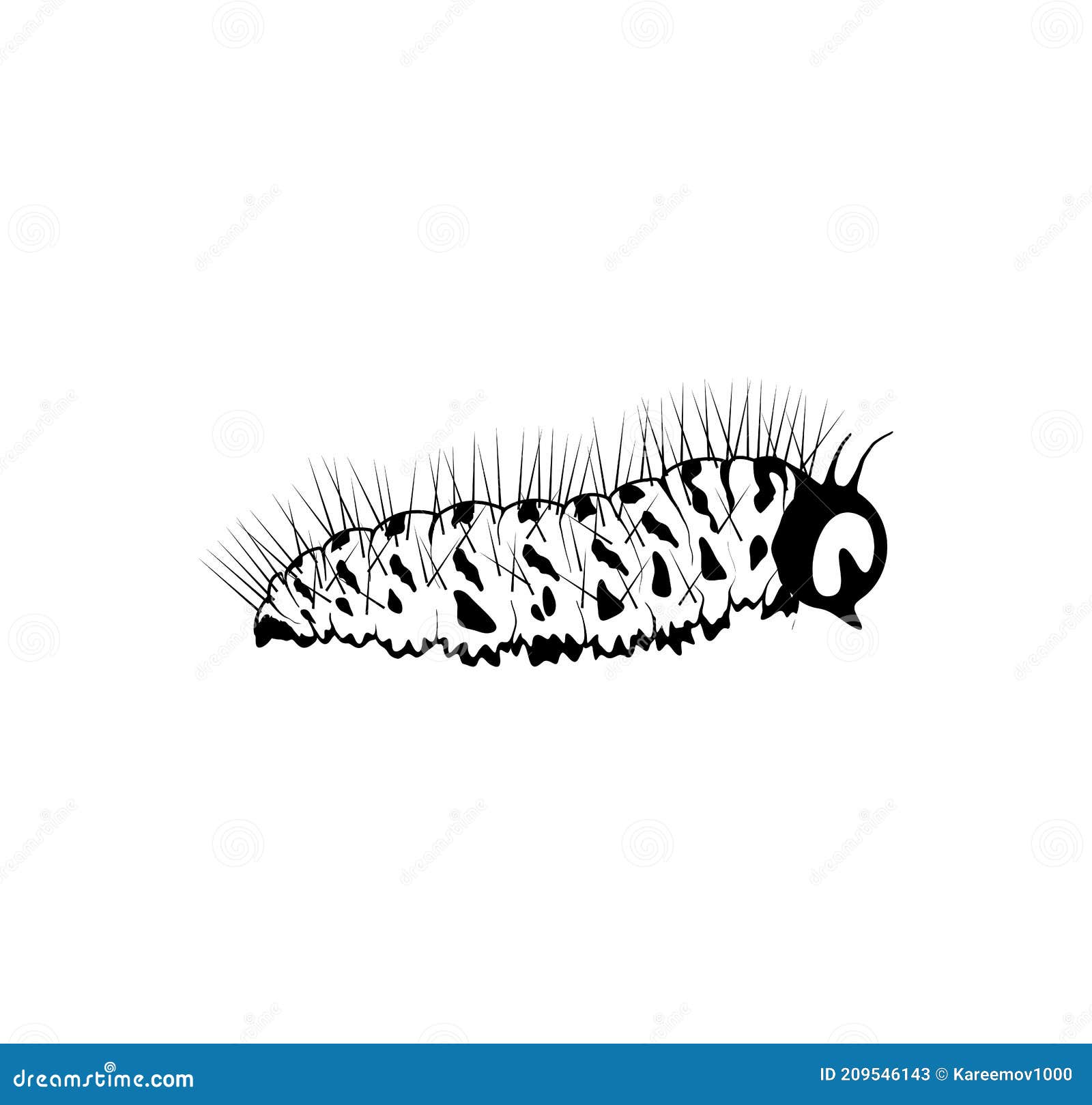Caterpillars icon vector stock vector. Illustration of earthworm ...