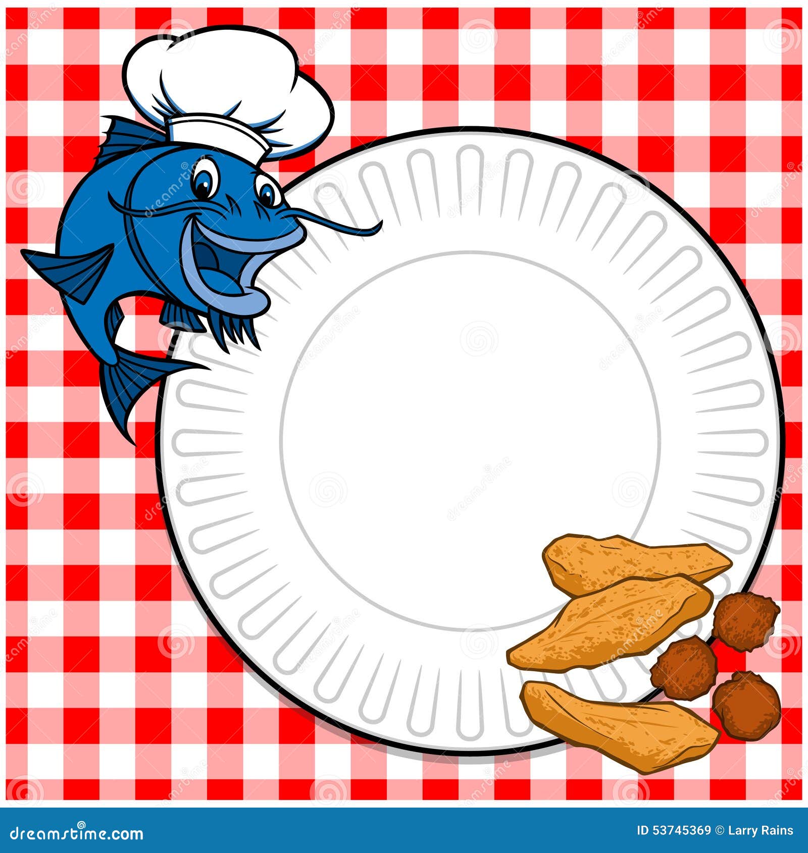 Catfish Chef Vector Illustration | CartoonDealer.com #53745324