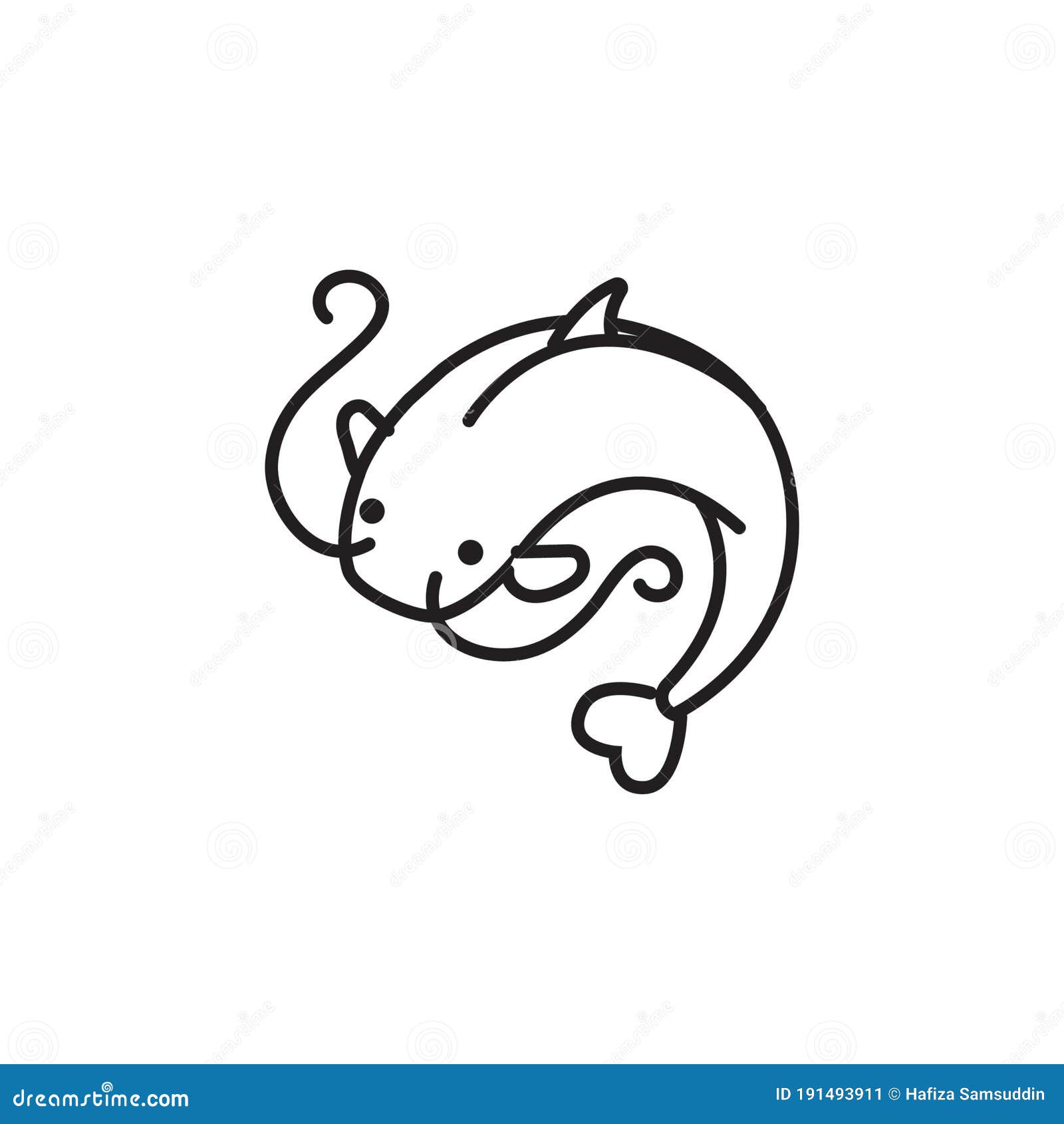 Catfish Icon. Vector Illustration Decorative Design Stock Vector ...