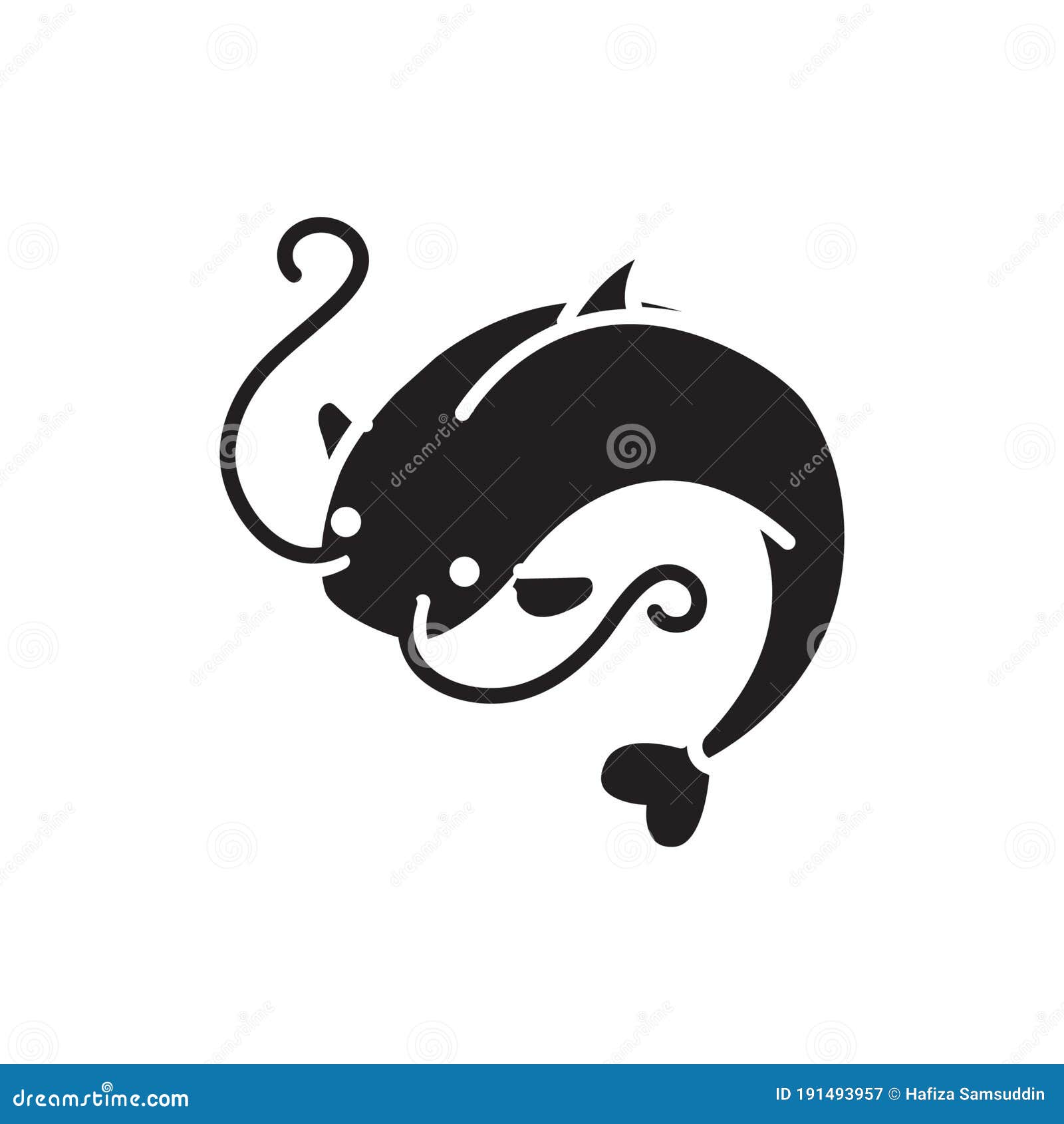 Catfish Icon. Vector Illustration Decorative Design Stock Vector ...