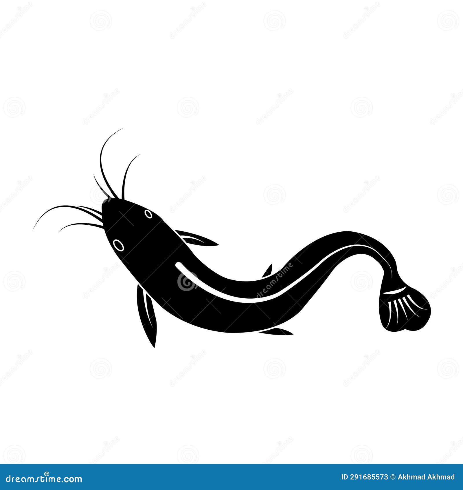 Catfish icon stock illustration. Illustration of fish - 291685573