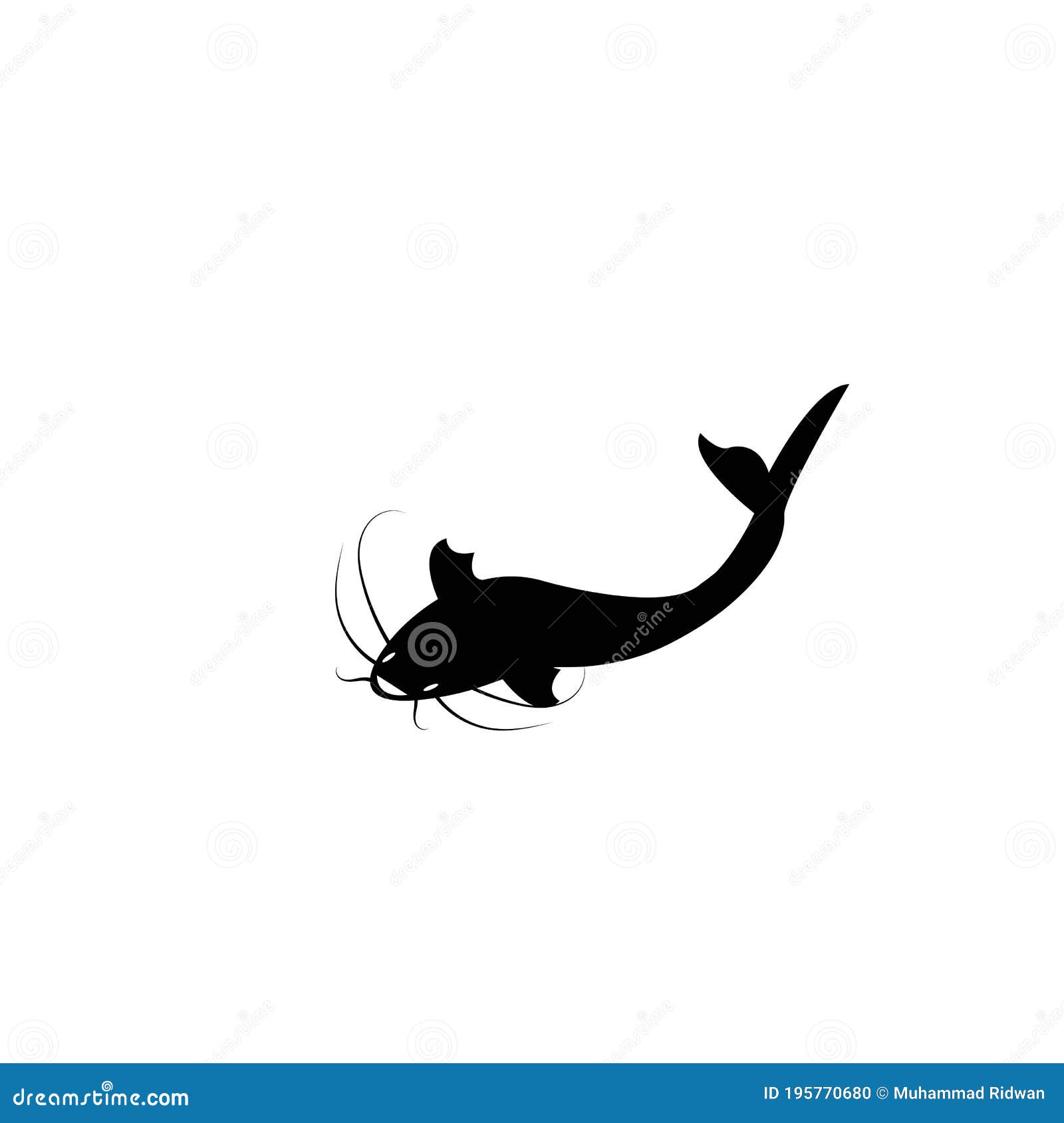 Catfish vector stock vector. Illustration of life, engraved - 195770680
