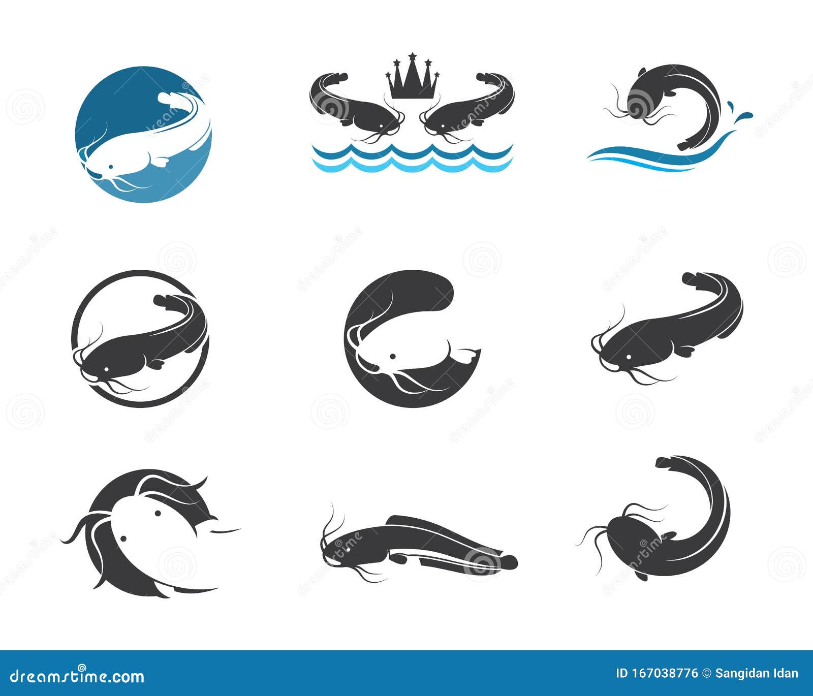 Catfish Vector Icon Illustration Design Stock Vector - Illustration of ...
