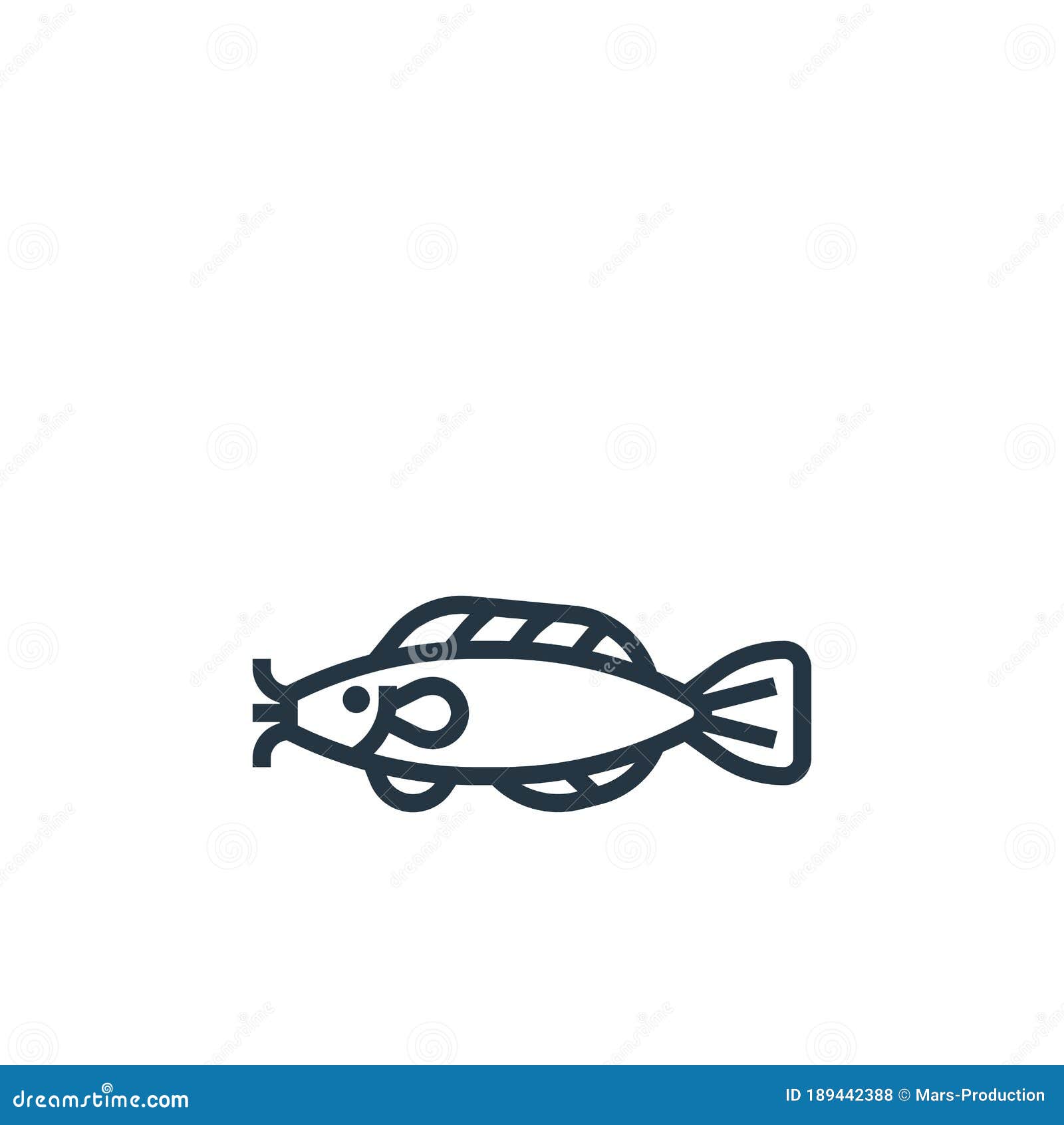 Catfish. One Line Fish Design Silhouette. Logo Design. Hand Drawn ...
