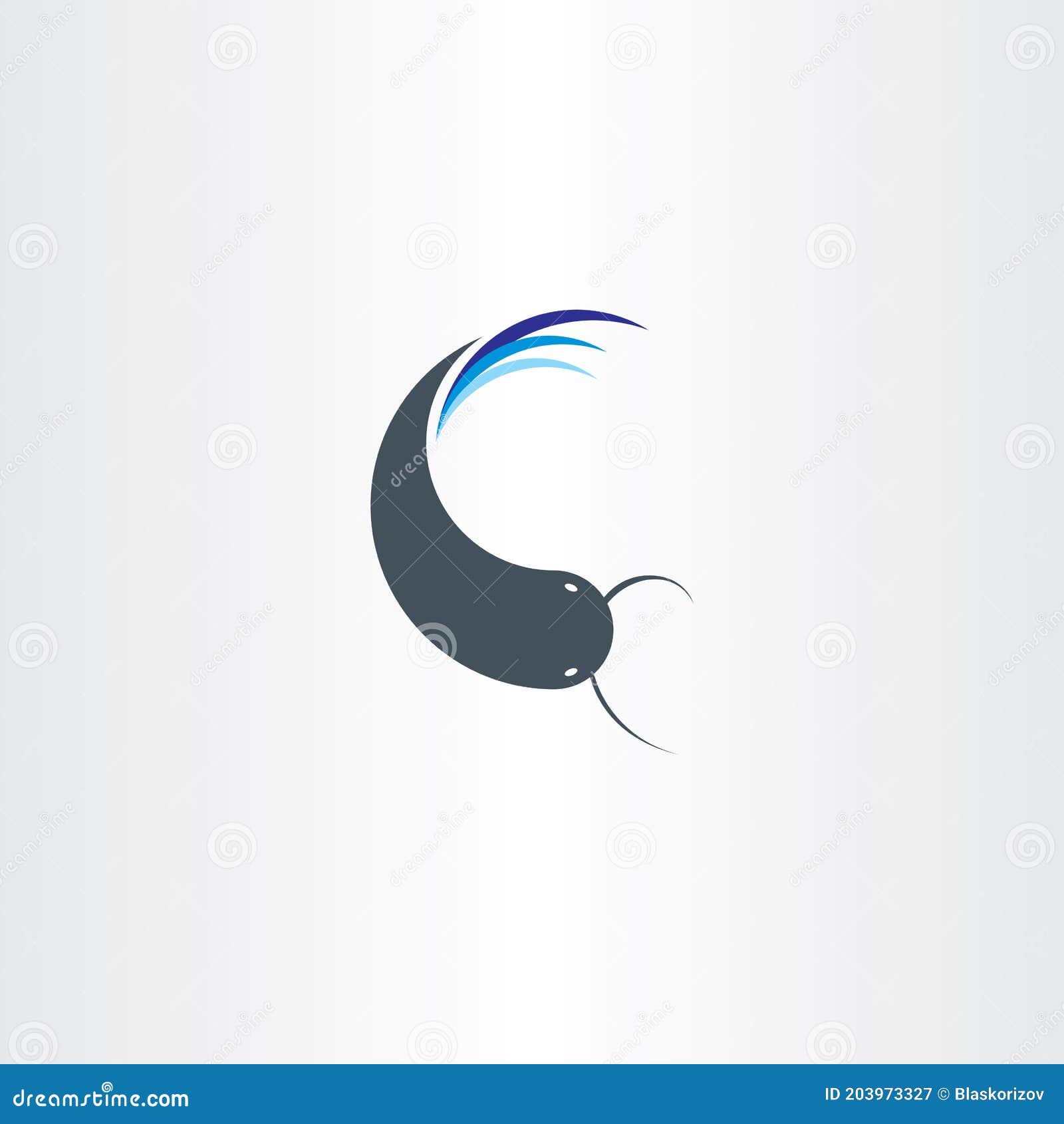 Catfish Vector Icon Symbol Logo Design Element Stock Vector ...