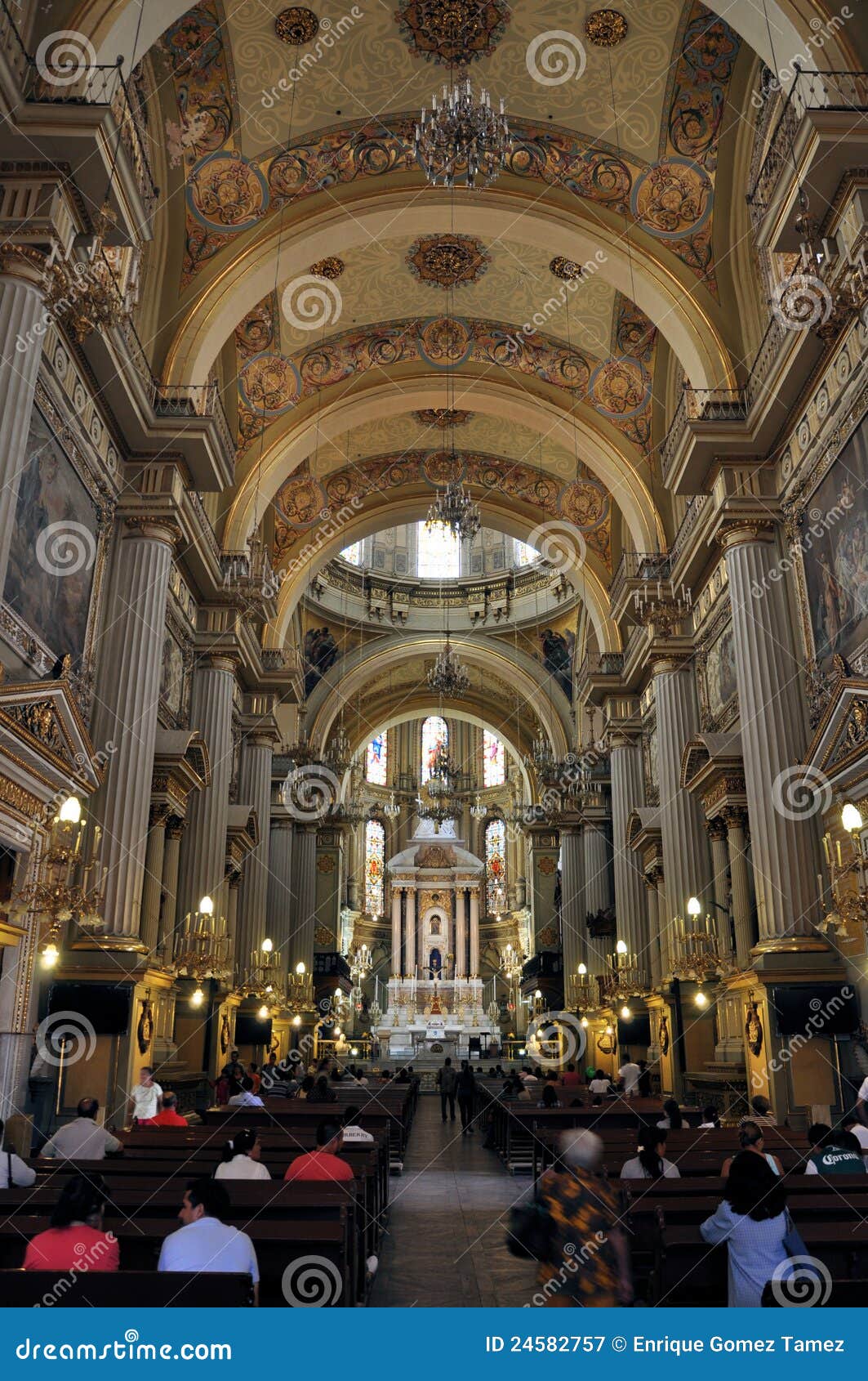 Cathédrale de Leon Mexique photographie éditorial. Image du antique ...