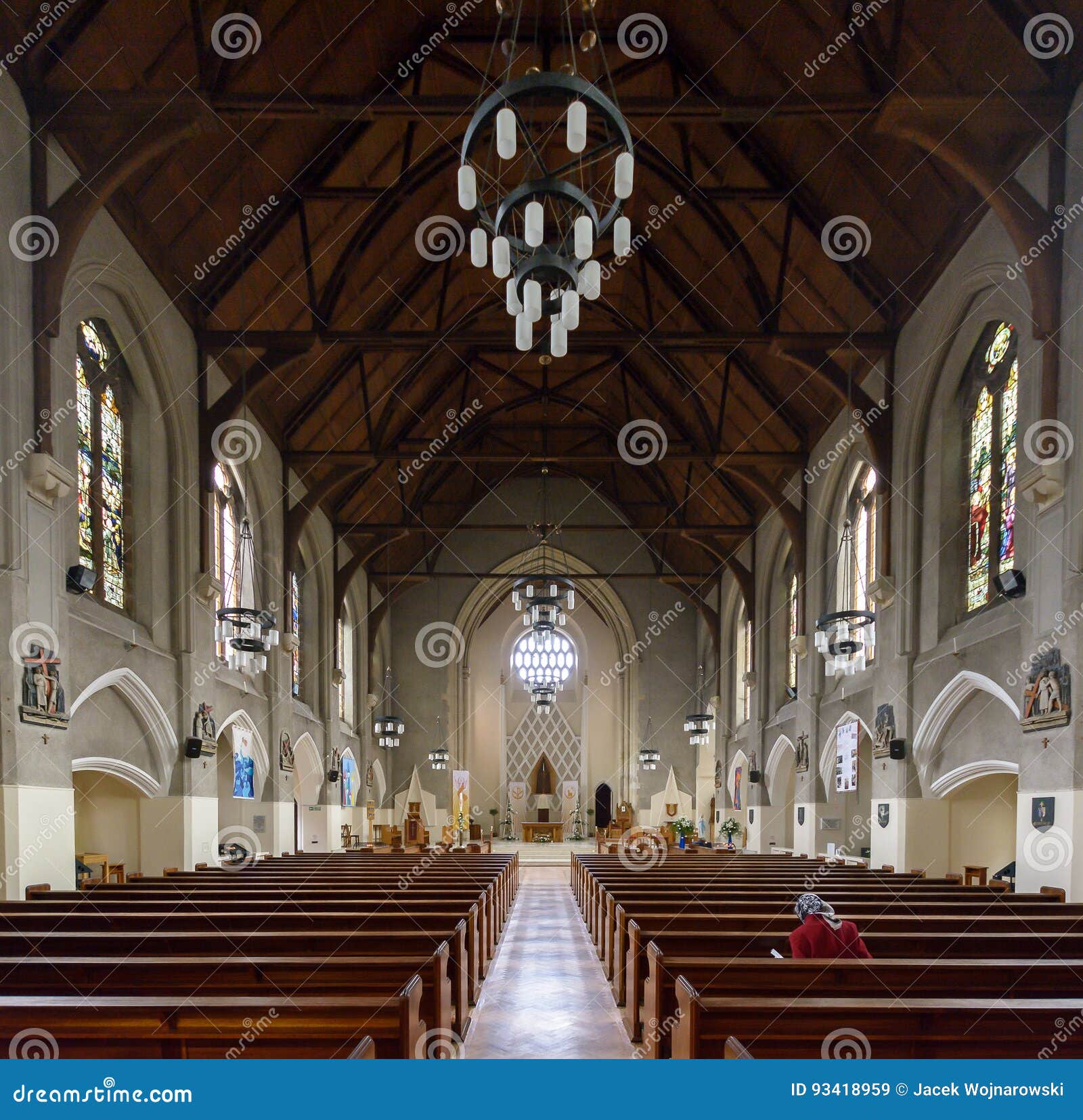 Cathédrale Nave de Cardiff image stock éditorial. Image du intérieurs ...