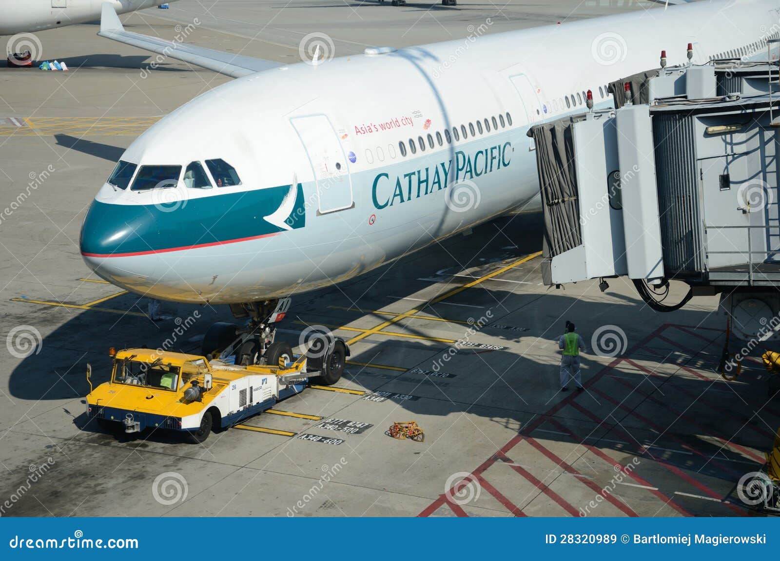 Cathay Pacific plane editorial stock image. Image of plane - 28320989