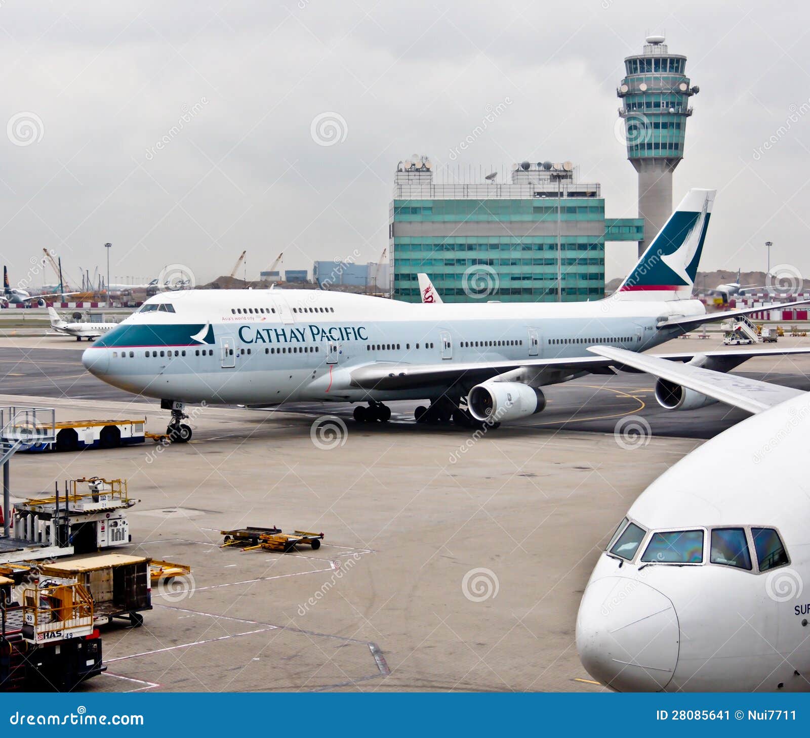 Cathay Pacific S Air Craft at the Airport Editorial Photo - Image of ...