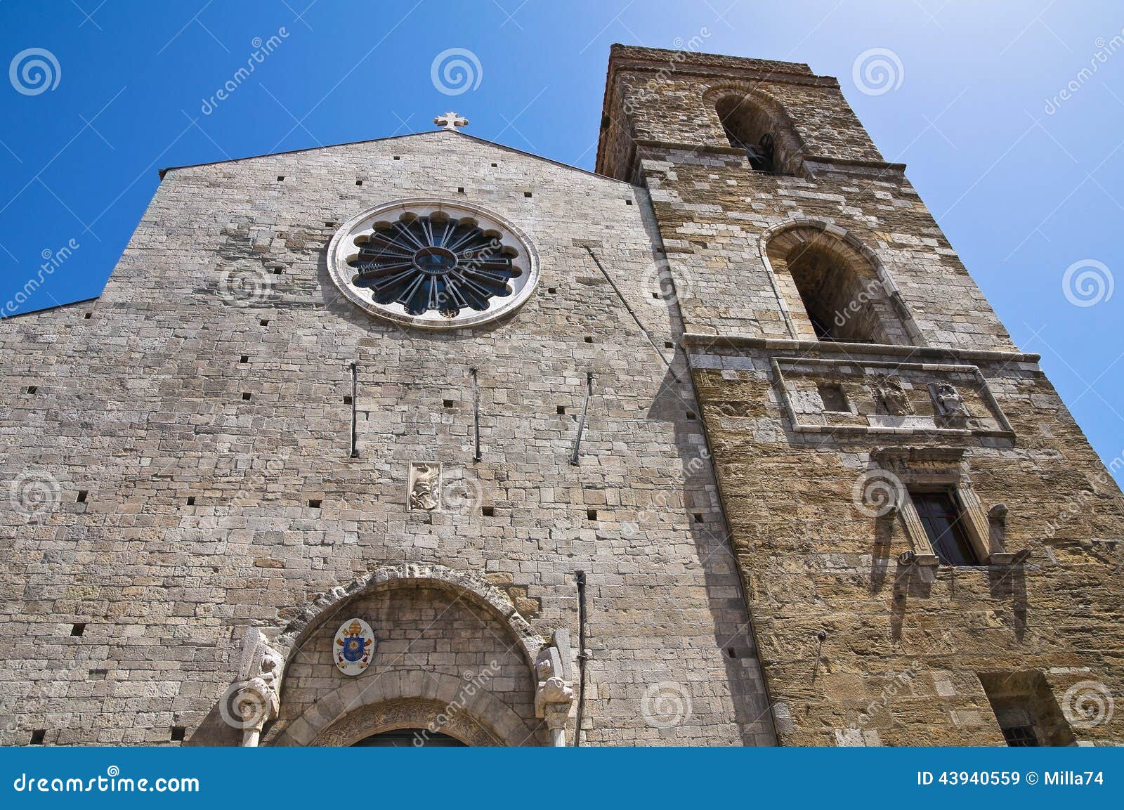 Cathedral of Acerenza. Basilicata. Italy Stock Image - Image of ...