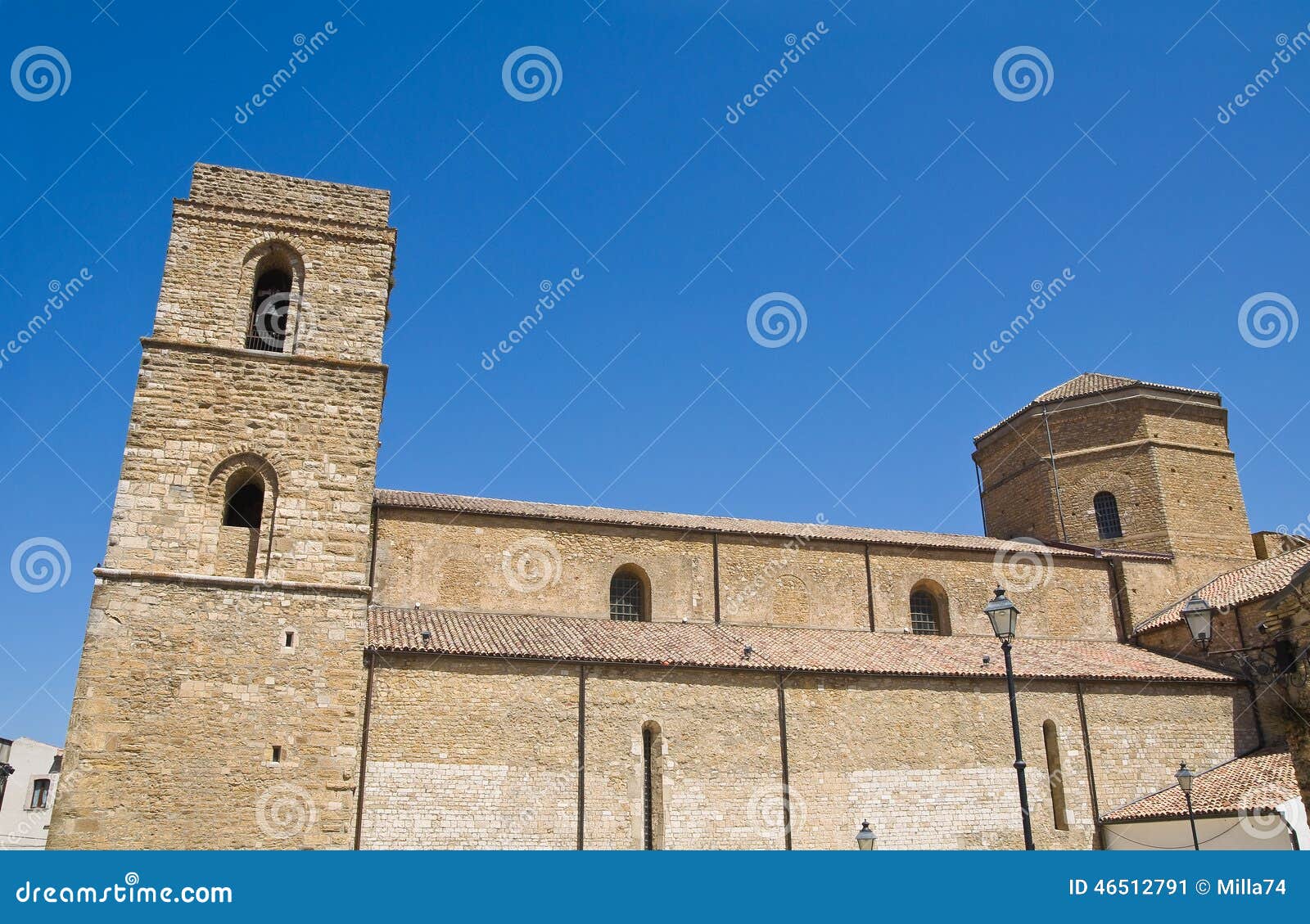 Cathedral of Acerenza. Basilicata. Italy Stock Image - Image of belfry ...
