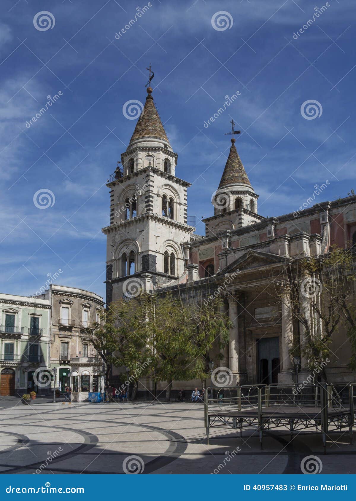 Cathedral of Acireale editorial stock photo. Image of italy - 40957483
