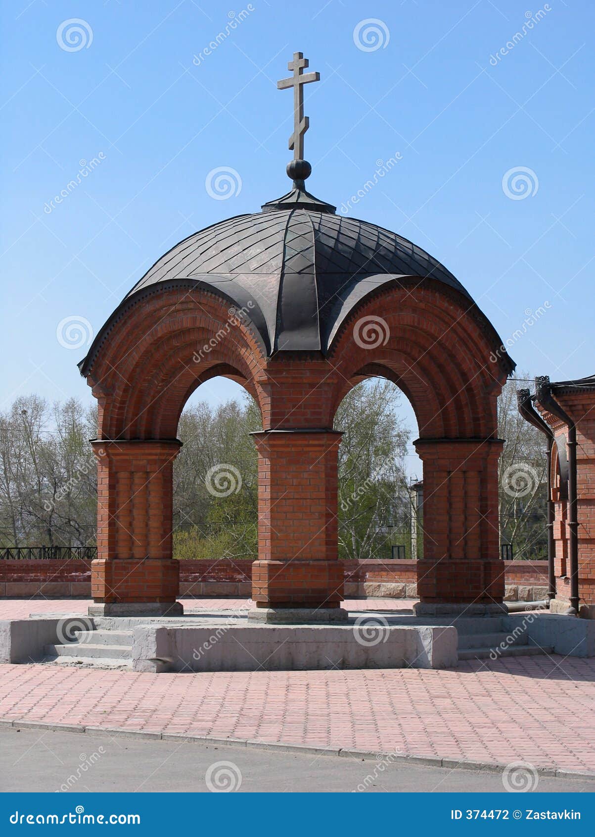 Cathedral of Alexander Nevskii Stock Photo - Image of baked, cross: 374472