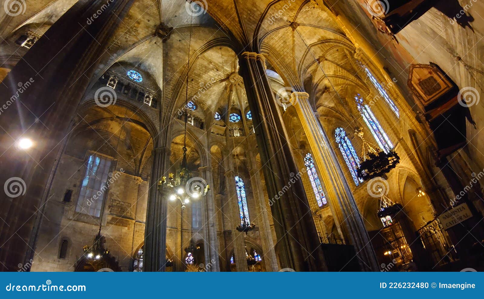 Cathedral of Barcelona - Gothic Architectural Style Editorial Image ...