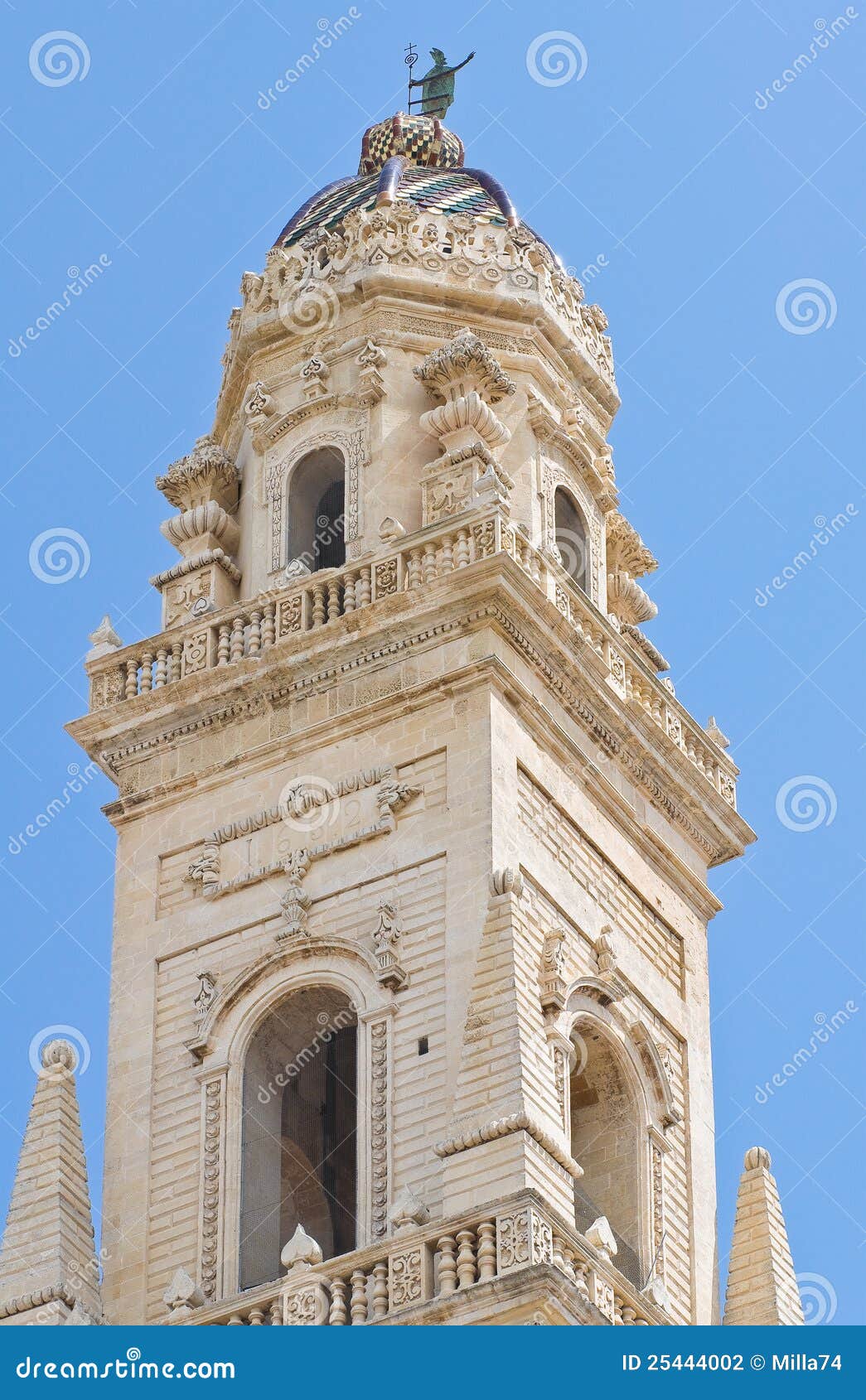 Cathedral Belltower. Lecce. Puglia. Italy. Stock Photo - Image of ...