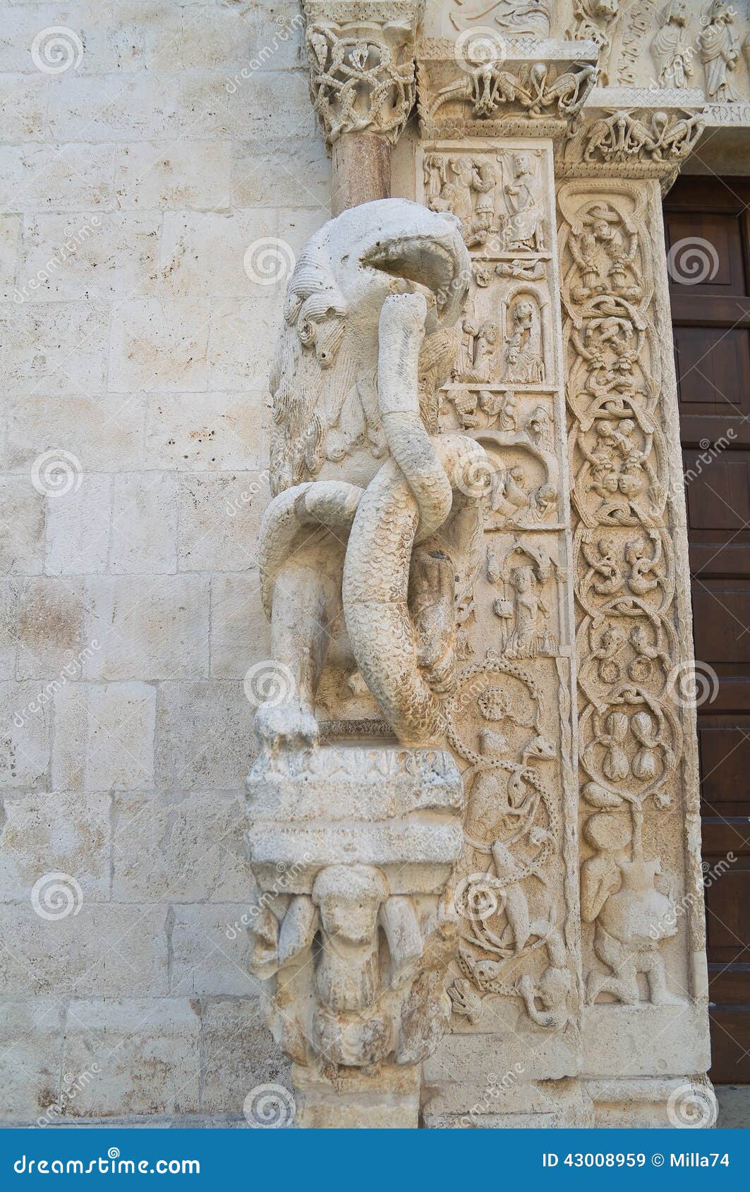 Cathedral of Bitetto. Puglia. Italy Stock Image - Image of landmark ...