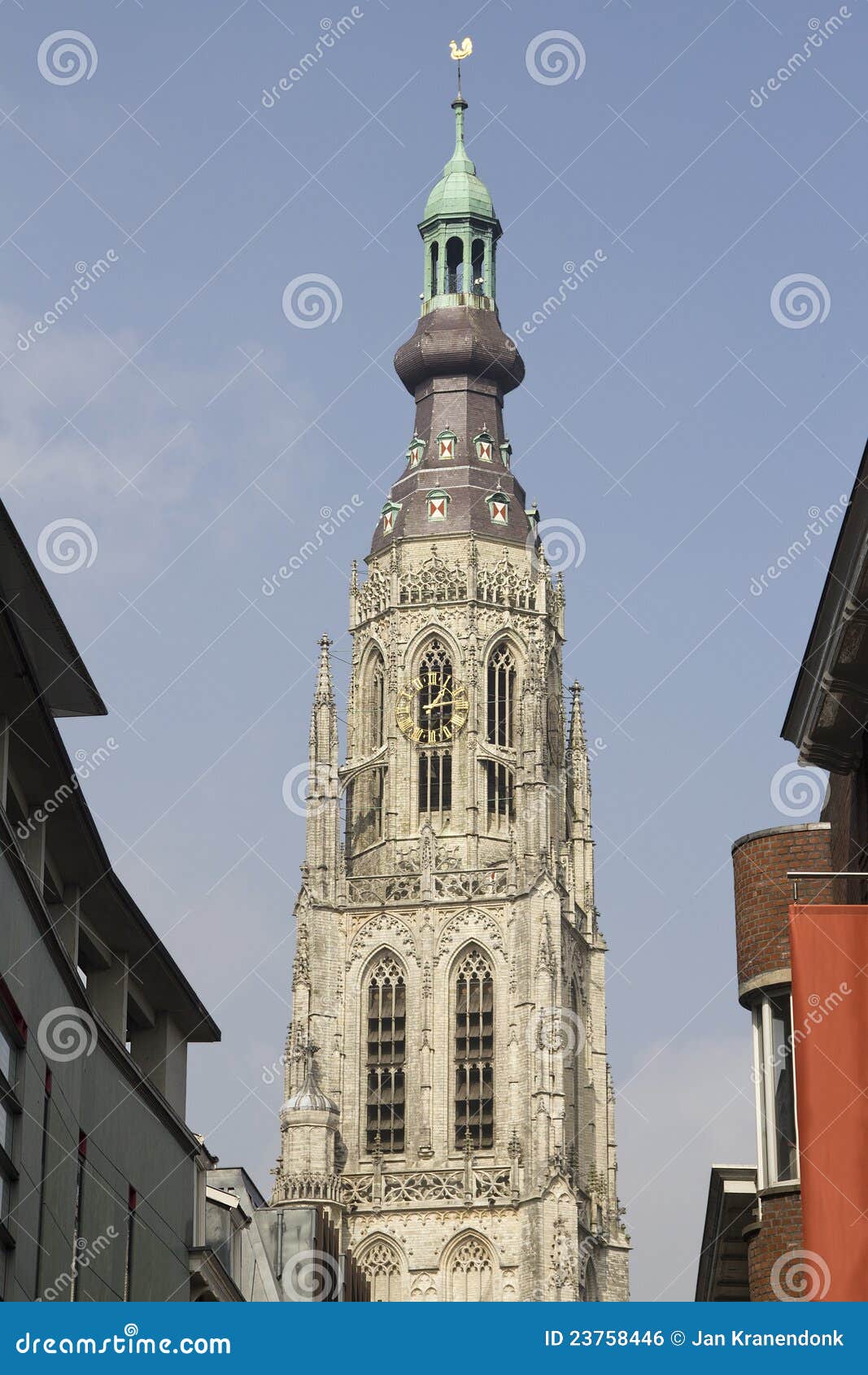 Cathedral of Breda, Holland Stock Photo - Image of cathedral, buildings ...