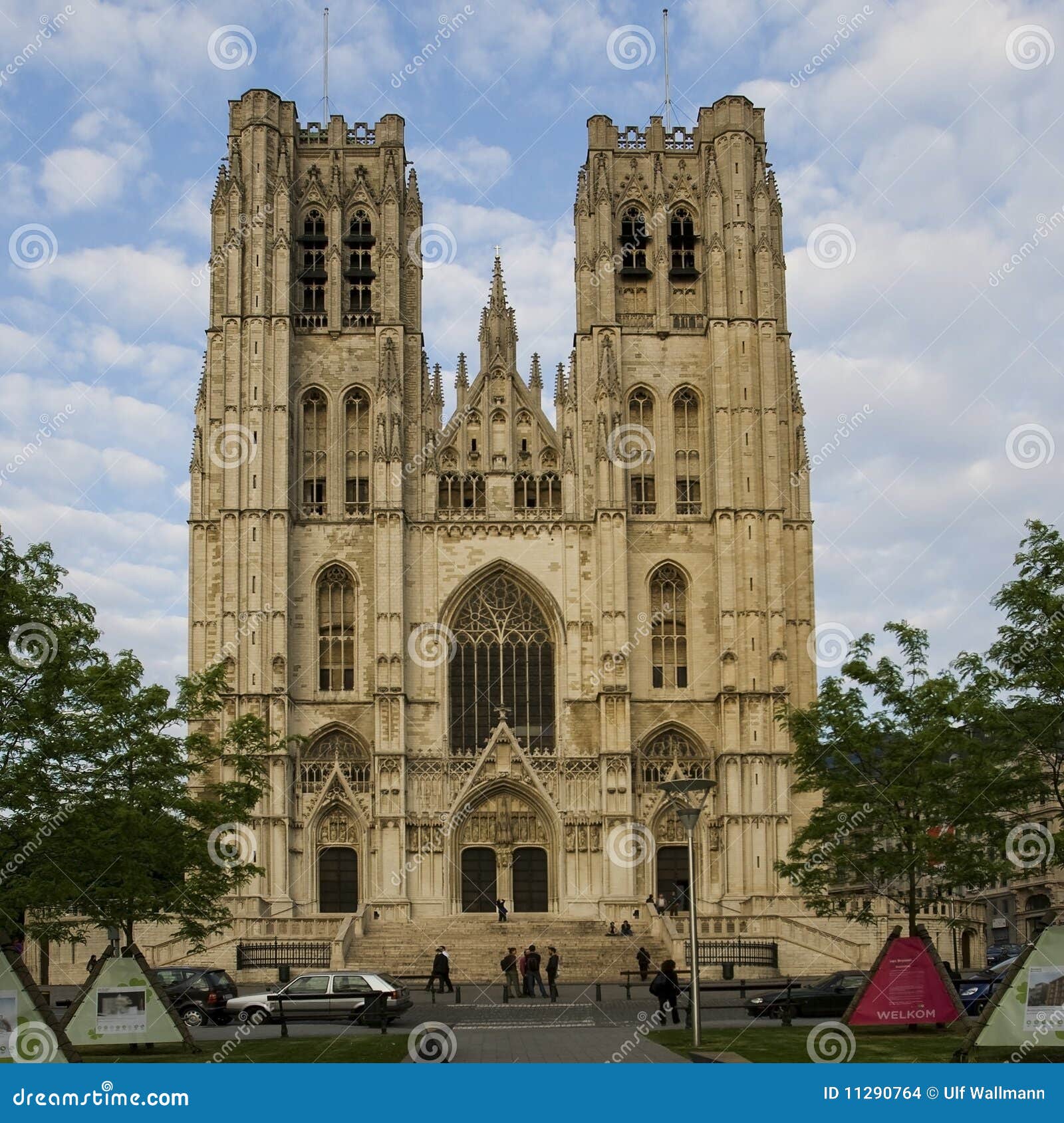 Cathedral in Brussels stock photo. Image of architectural - 11290764