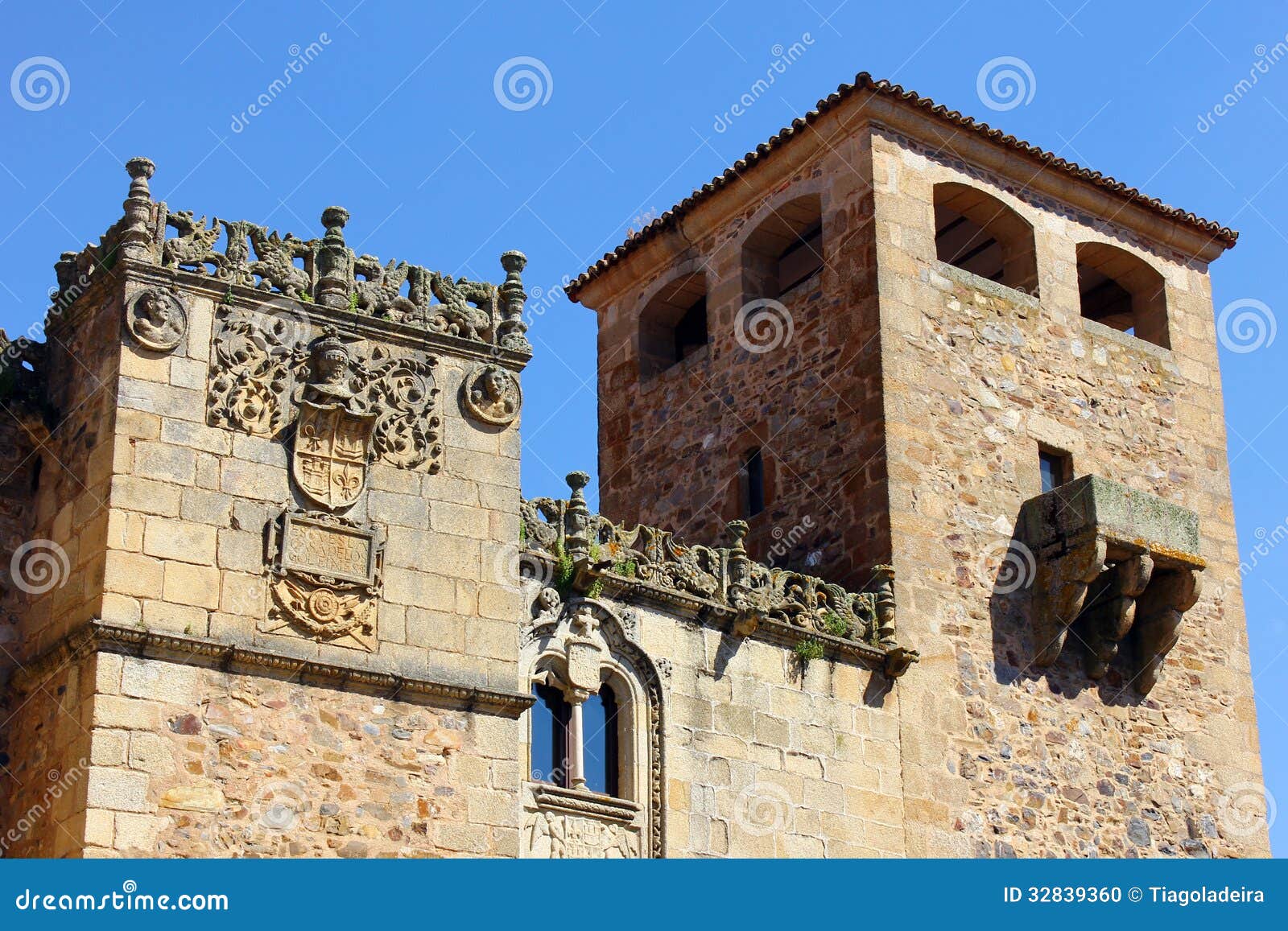 Cathedral of Caceres, Spain Stock Photo - Image of town, history: 32839360