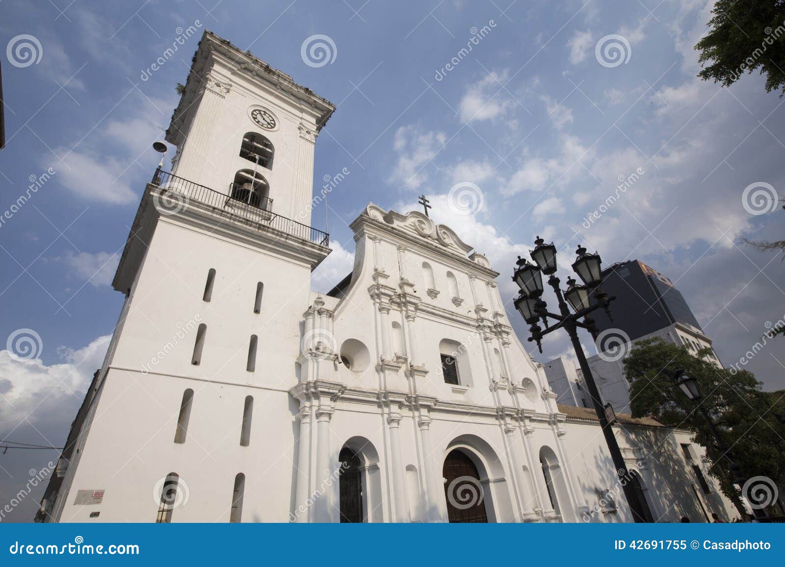 Cathedral of Caracas, Venezuela Stock Image - Image of city, white ...