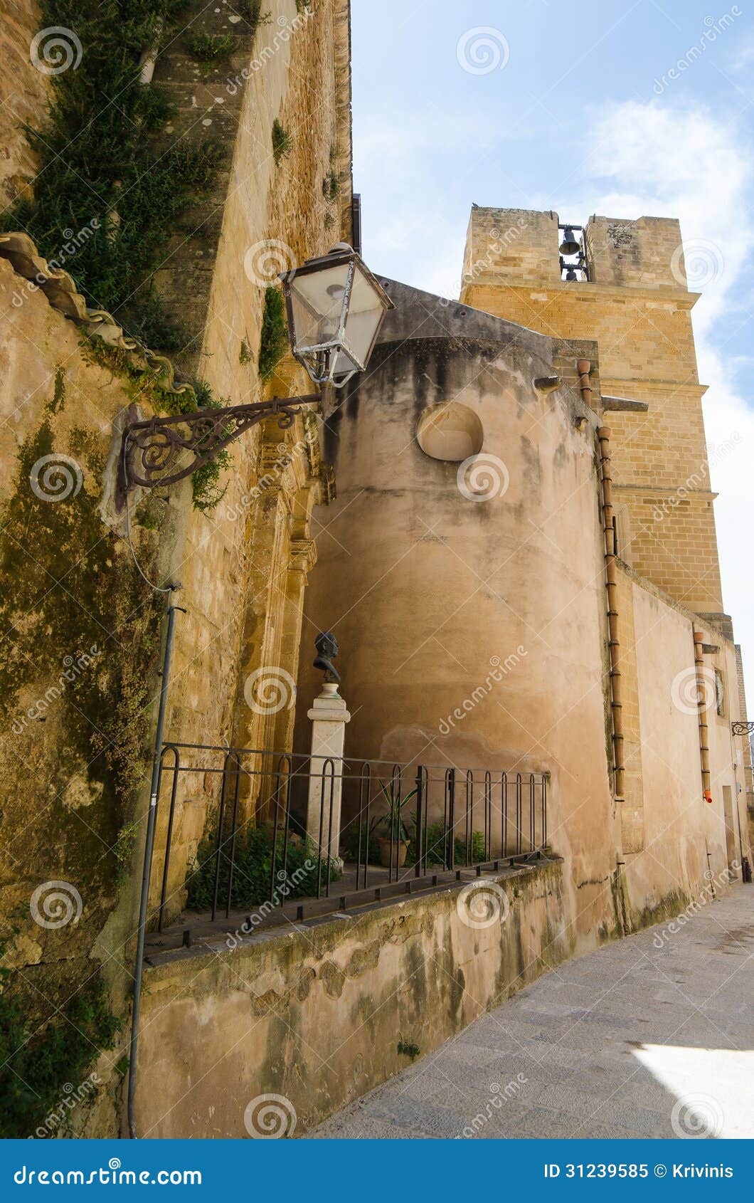 Cathedral of Castelvetrano, Sicily Island Stock Image - Image of ...