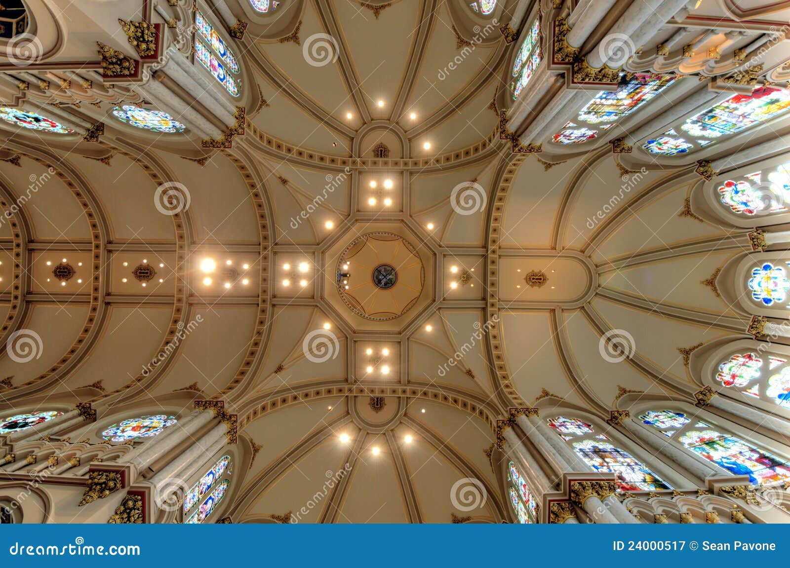 Cathedral Ceiling stock image. Image of cathedral, glass - 24000517