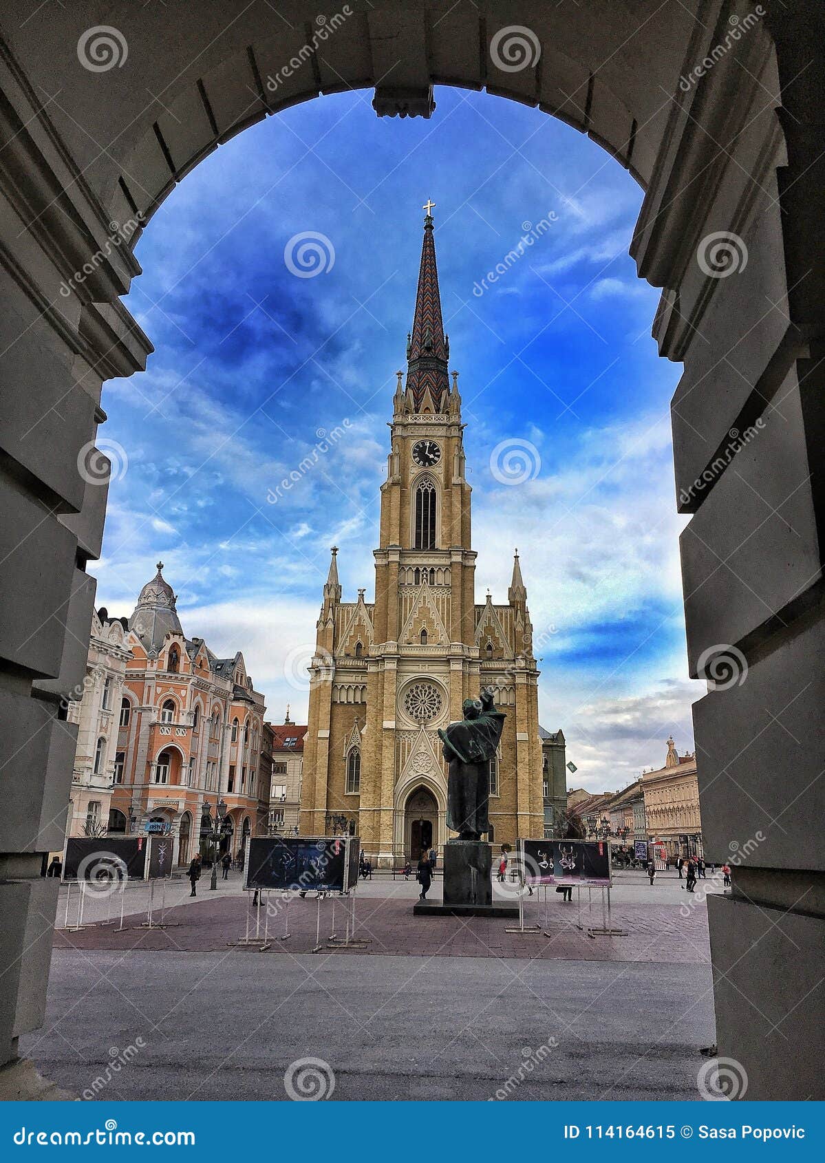 Cathedral in Novi Sad editorial image. Image of novi - 114164615