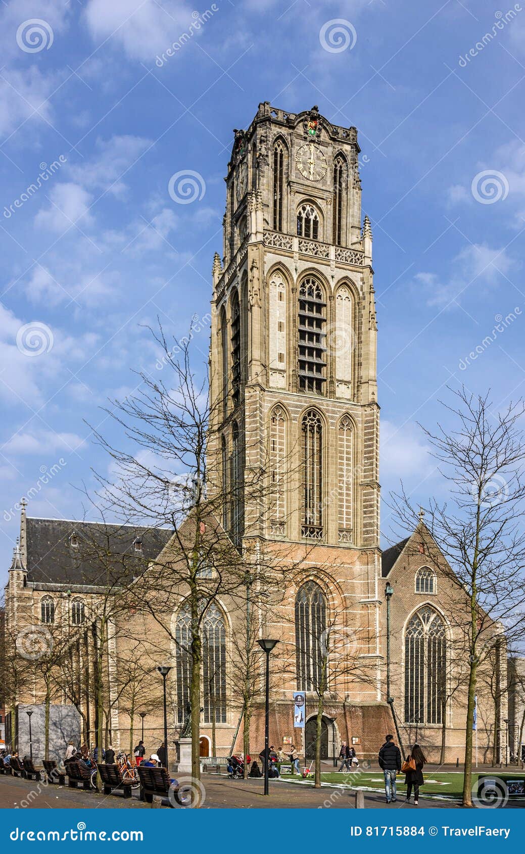 Cathedral Church in Rotterdam, Netherlands. Editorial Stock Image ...