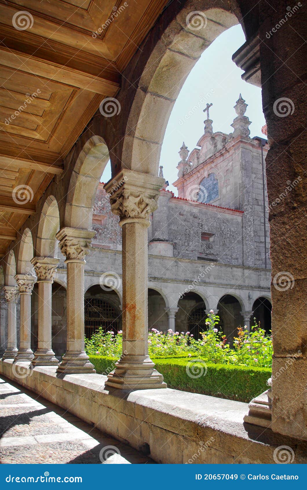 Cathedral Cloister stock image. Image of portuguese, columns - 20657049